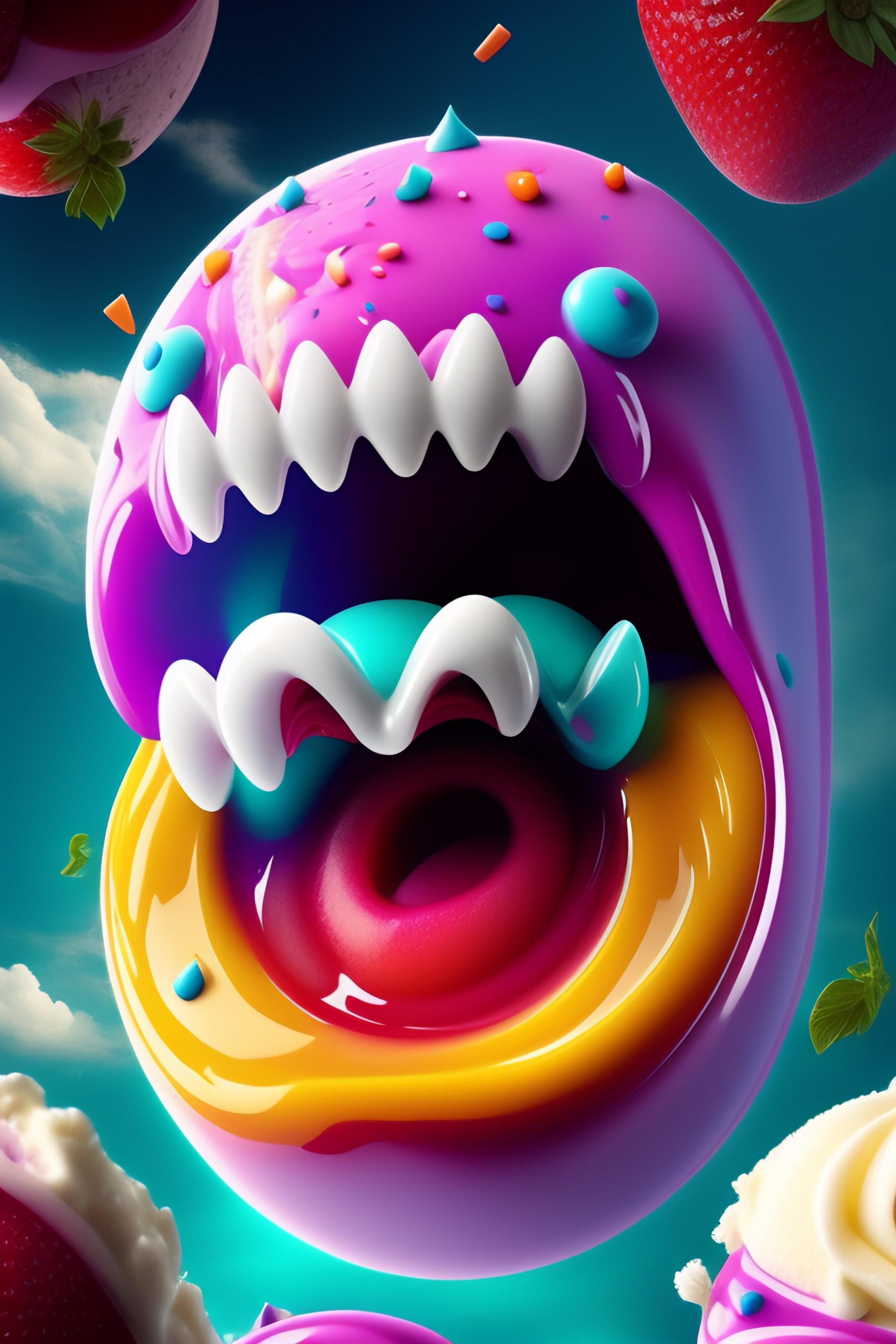 Lexica - Ice cream monsters screaming
