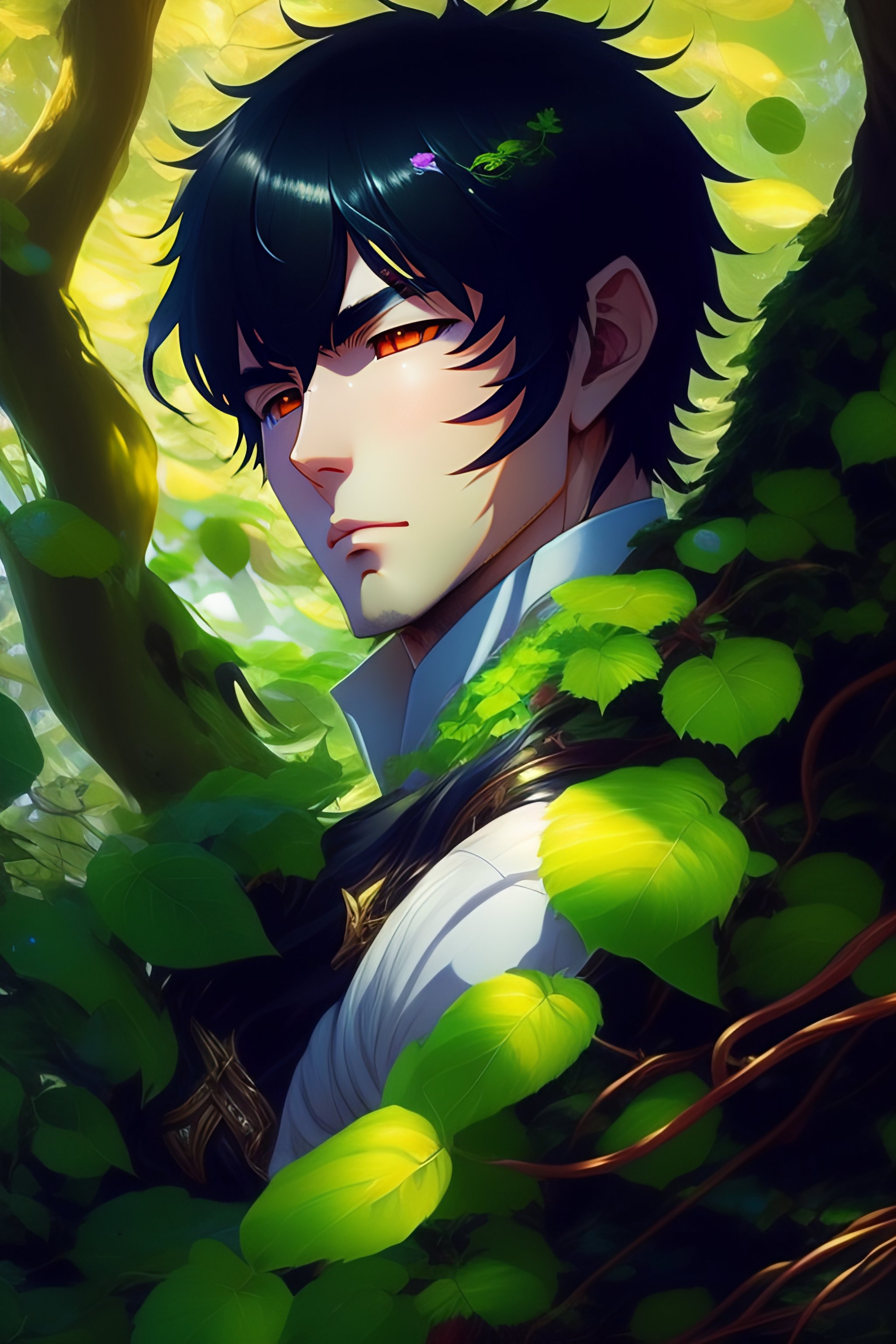 Lexica - Anime key visual of a 30yo developer man, crew black hair, dc ...