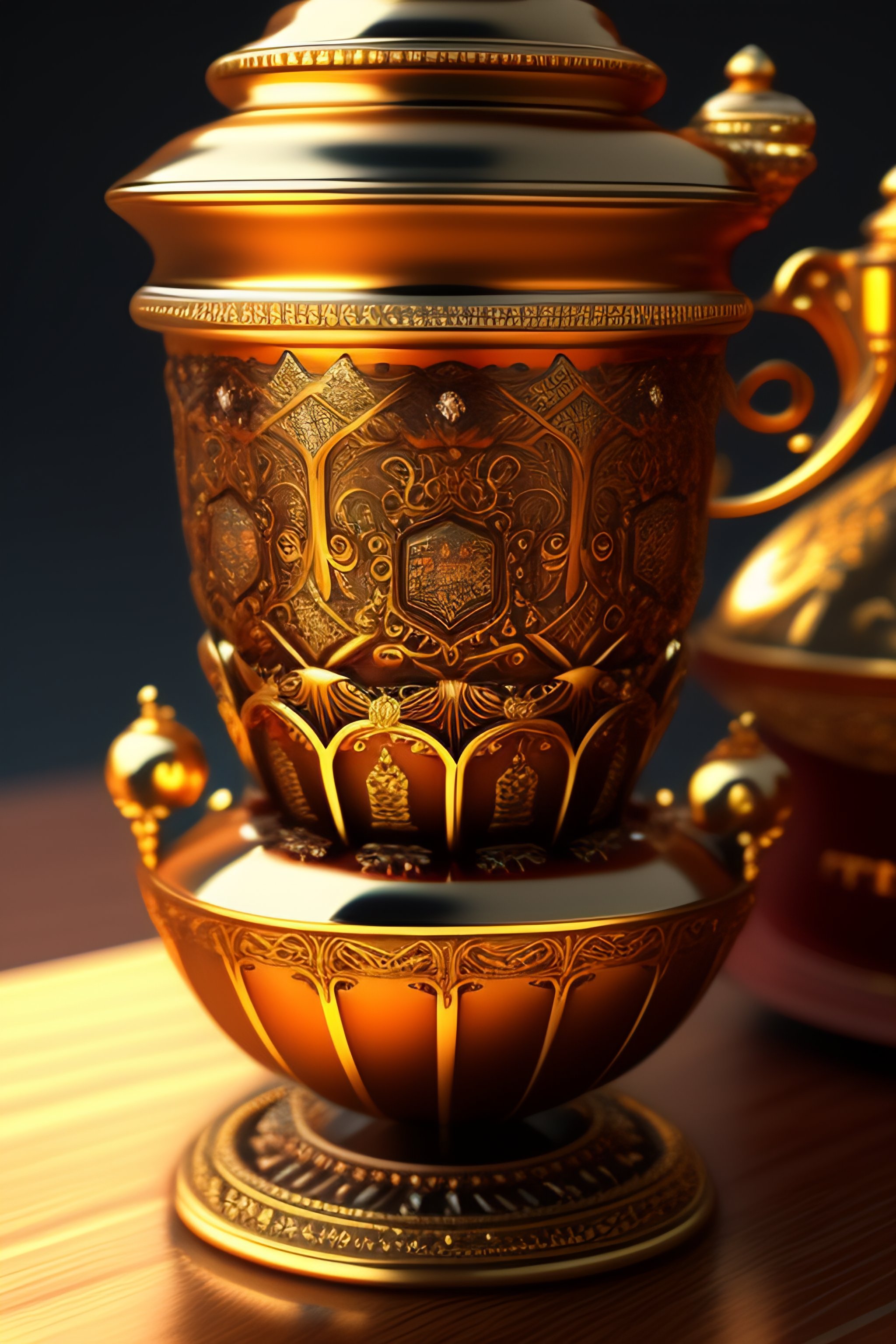 Lexica - Dreams in very intrincade victorian coffe cup with, very ...