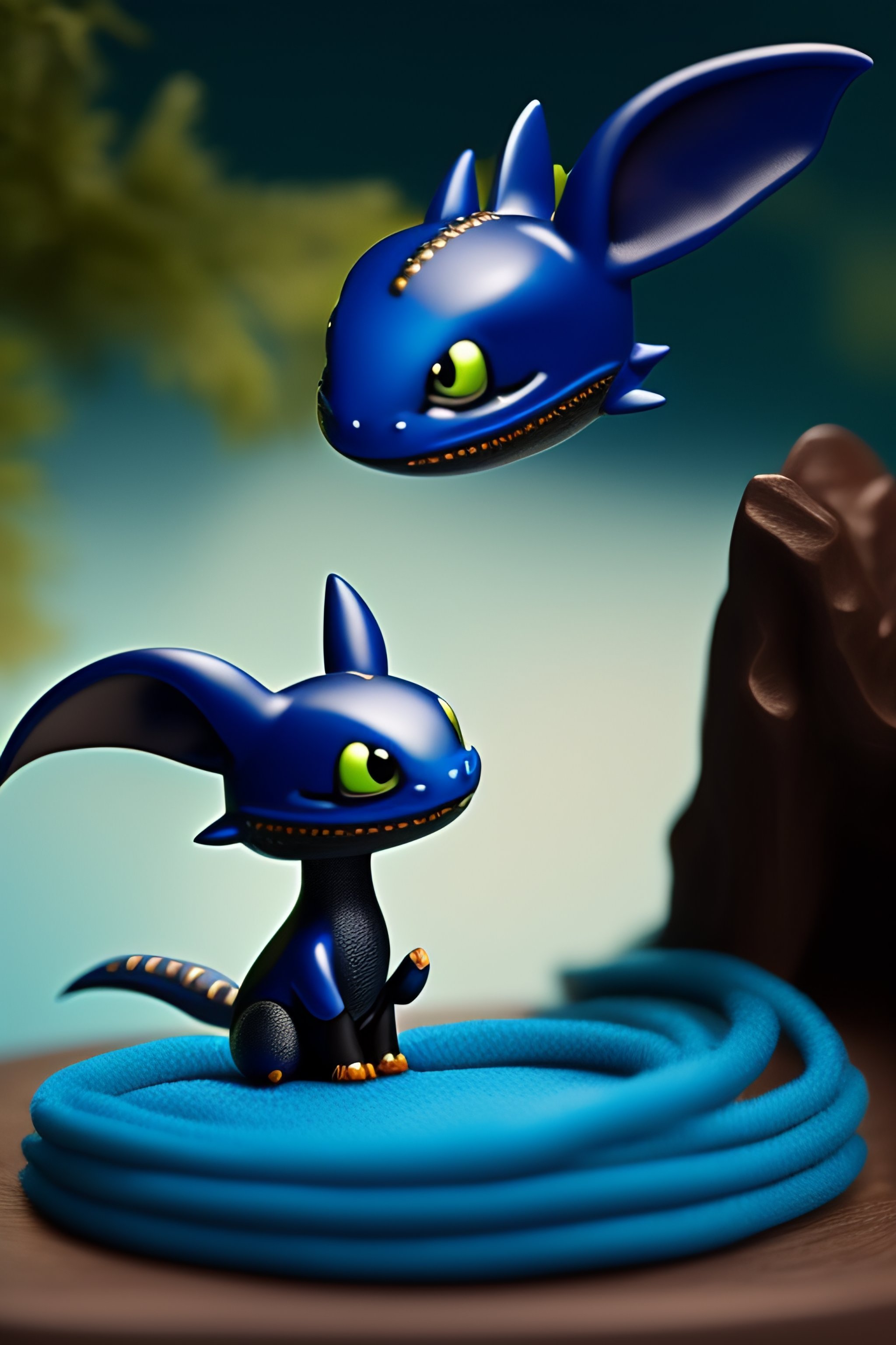 Lexica - How to train your dragon toothless blue