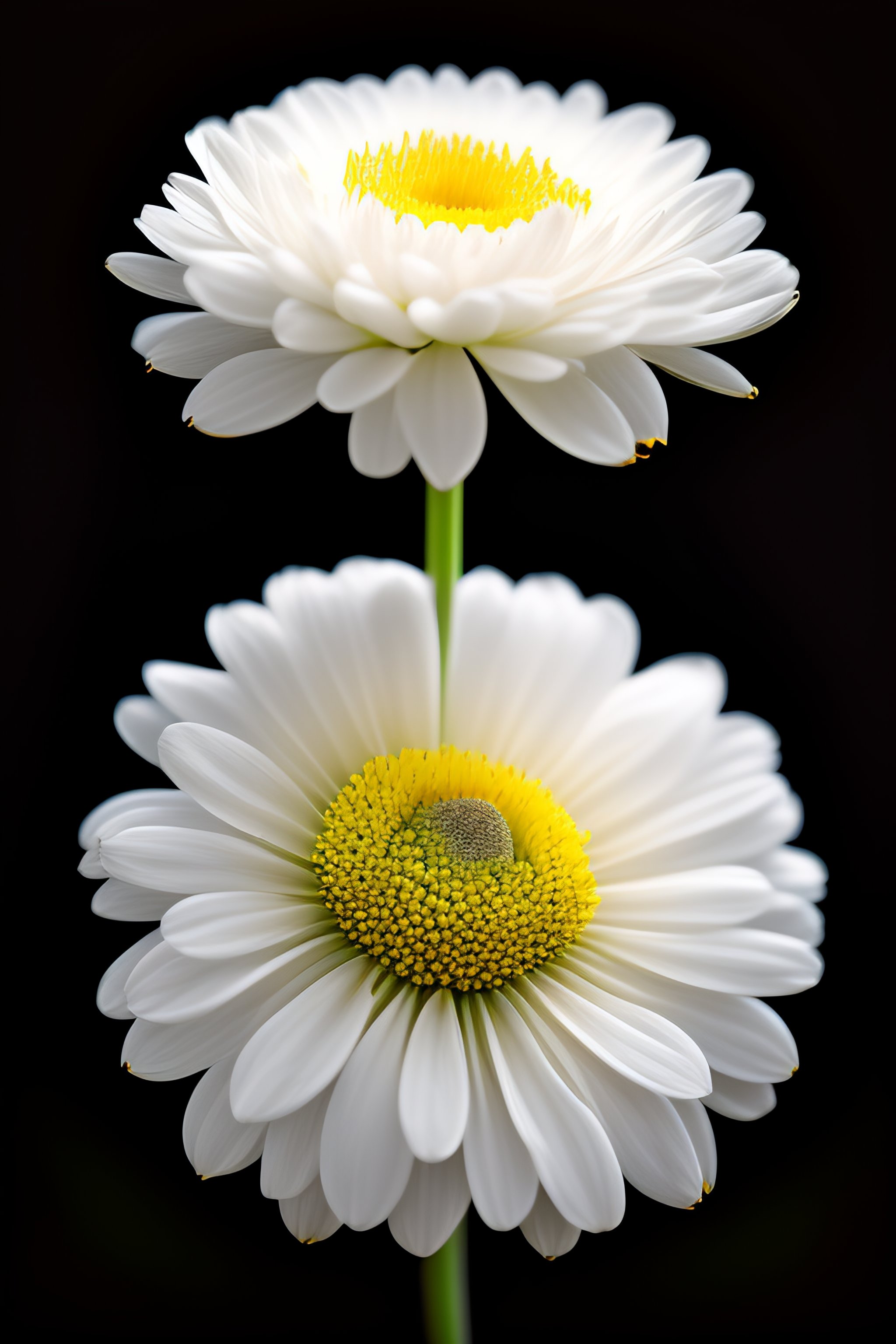 Single Daisy Flower Black And White