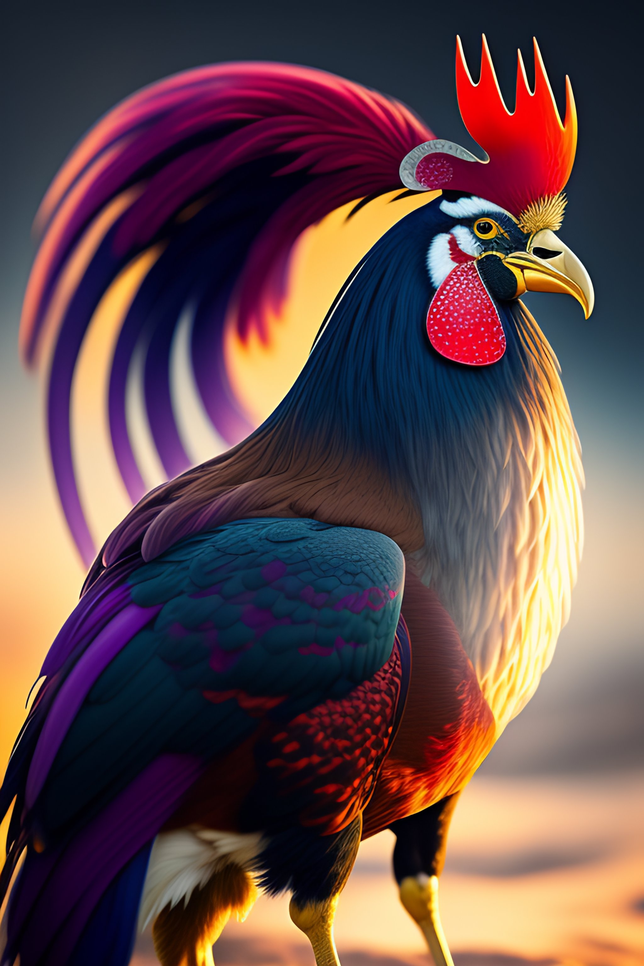 Lexica - Warrior, rooster mount