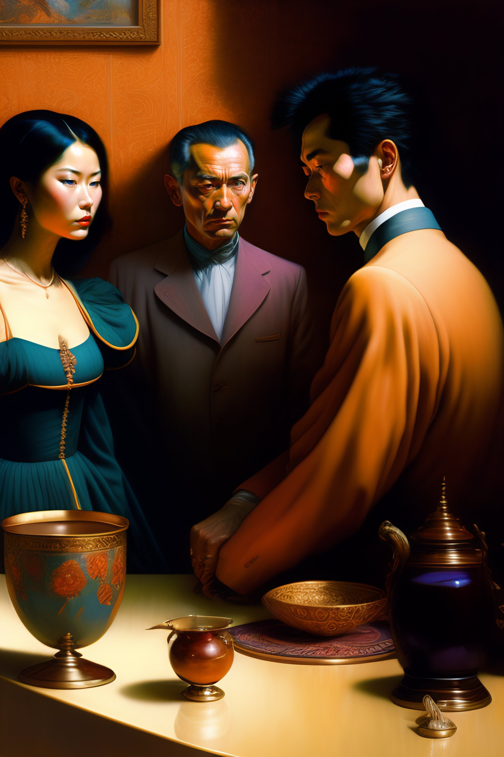 Lexica - Realistic detailed image of a renaissance scene in the style ...