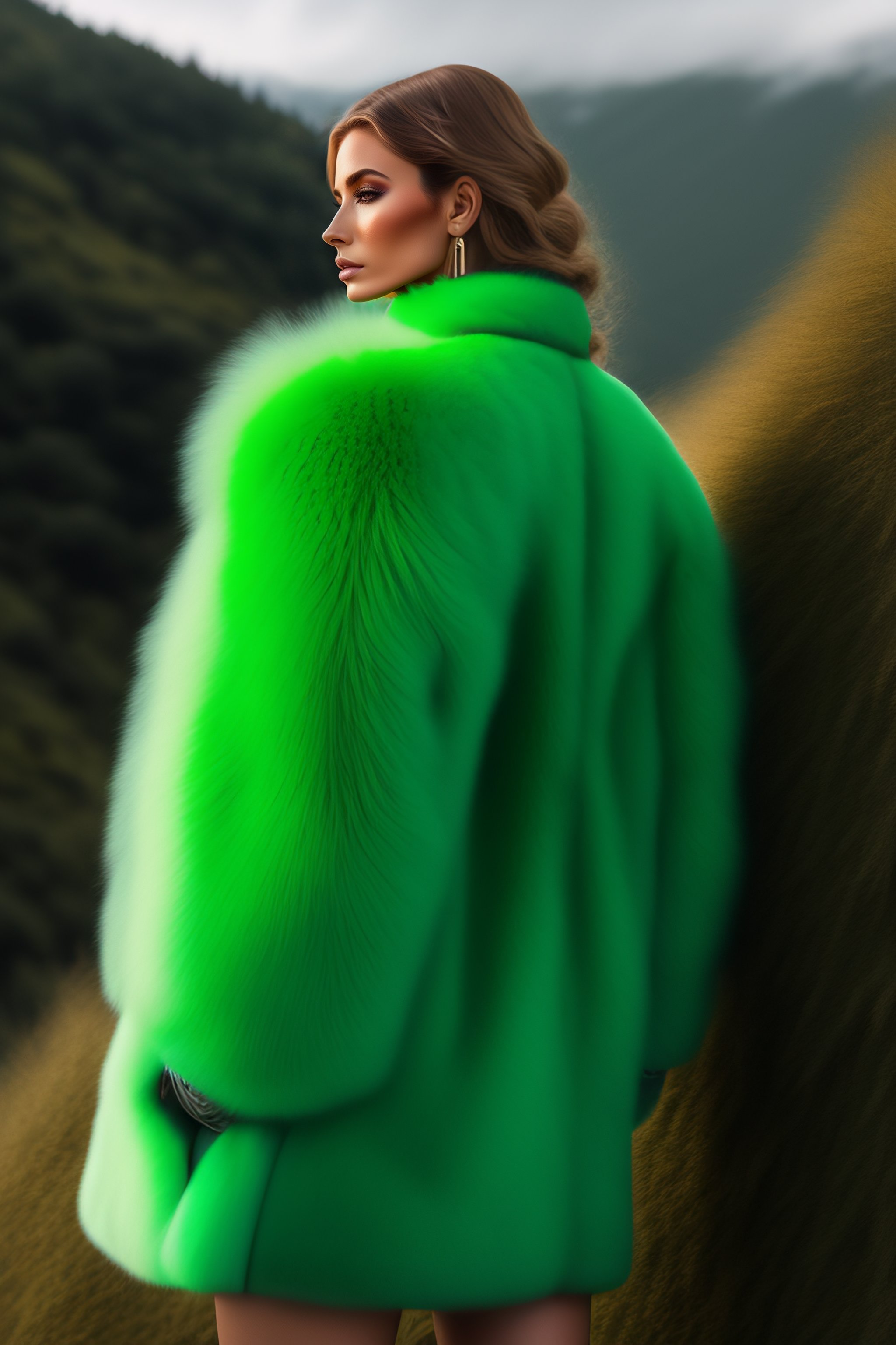 Lexica - Green furry texture