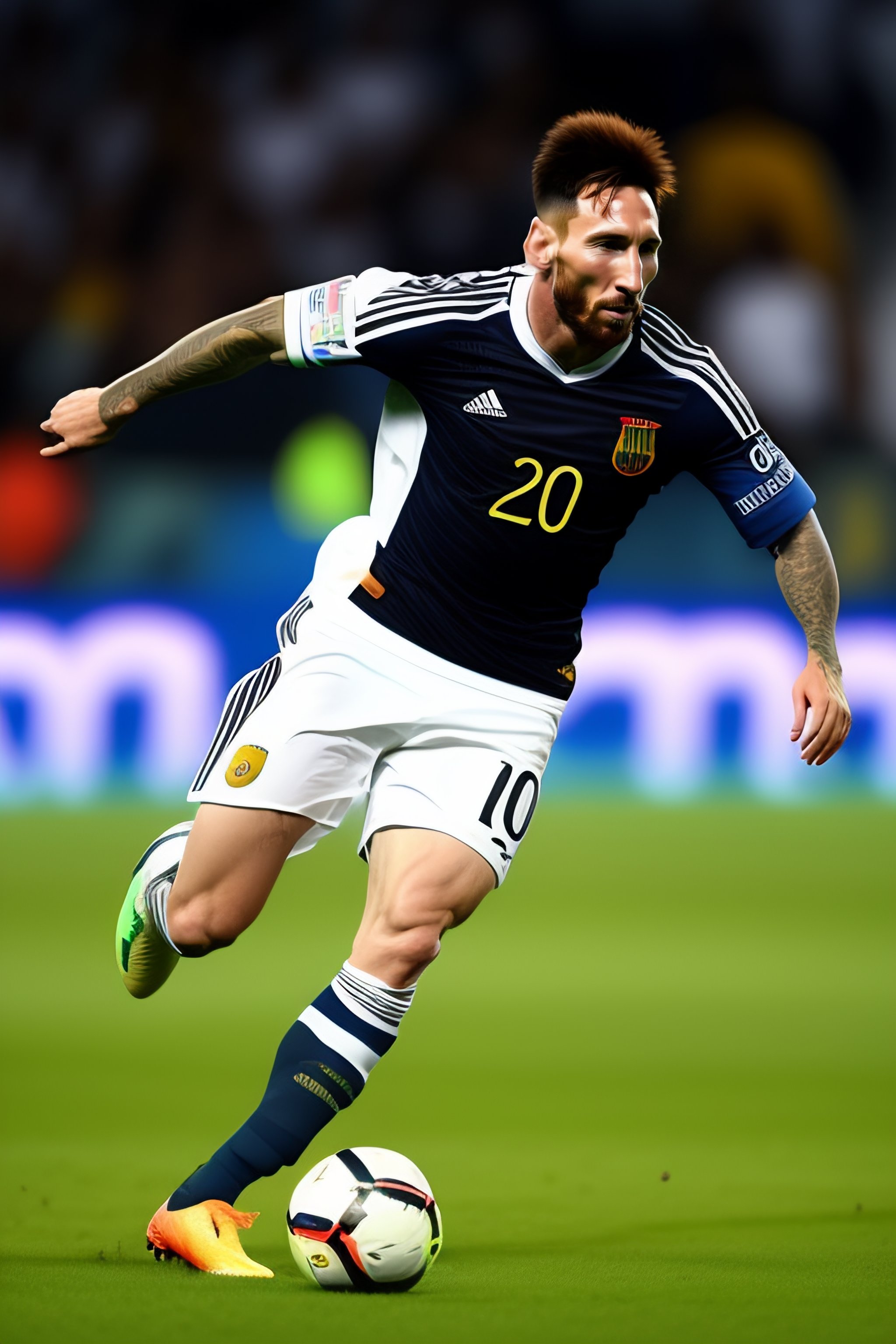 Lexica - Lionel Messi playing for the Botafogo club in Brazil