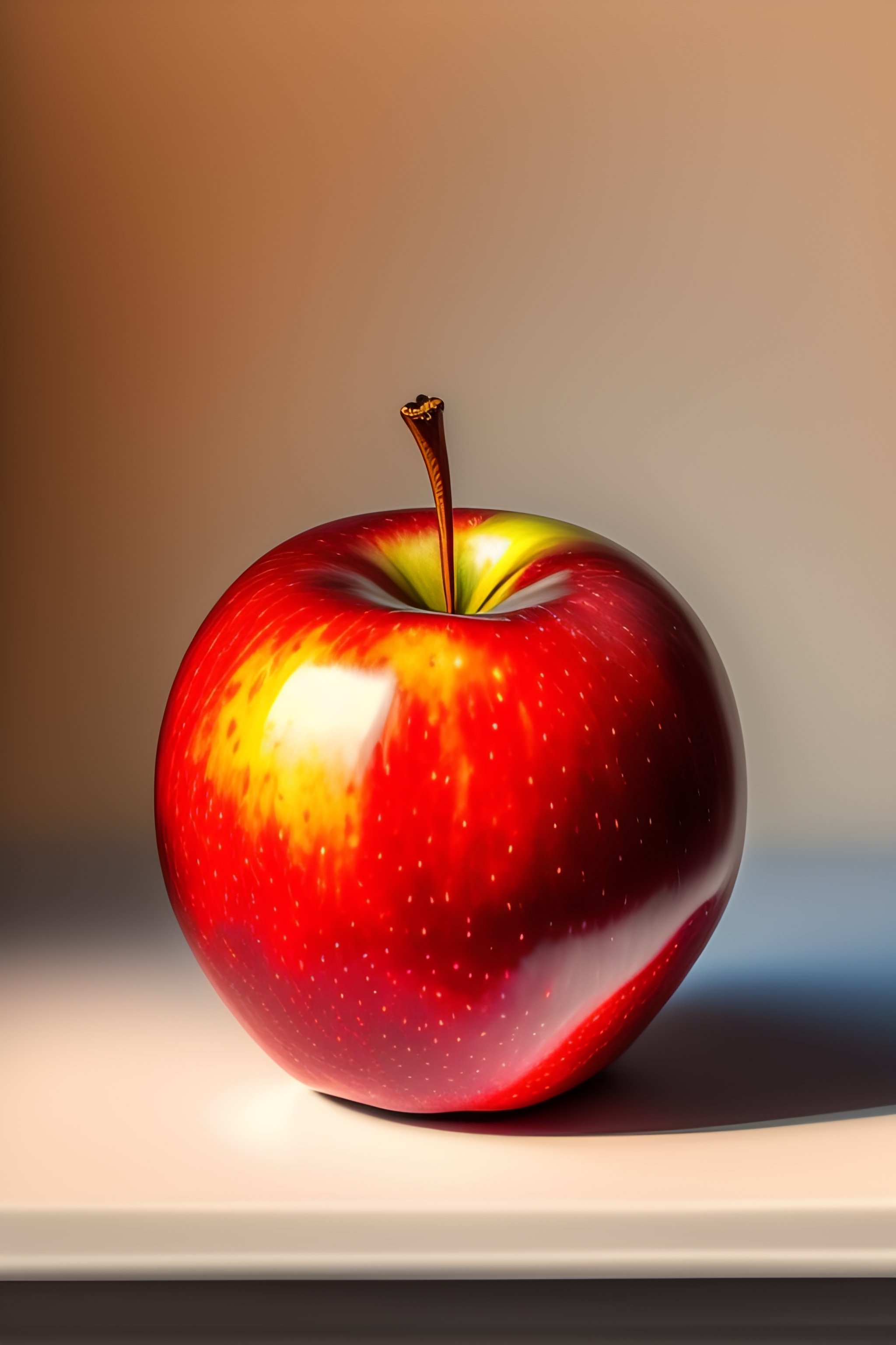 Lexica - A painting featuring a still life of a single, bright red ...