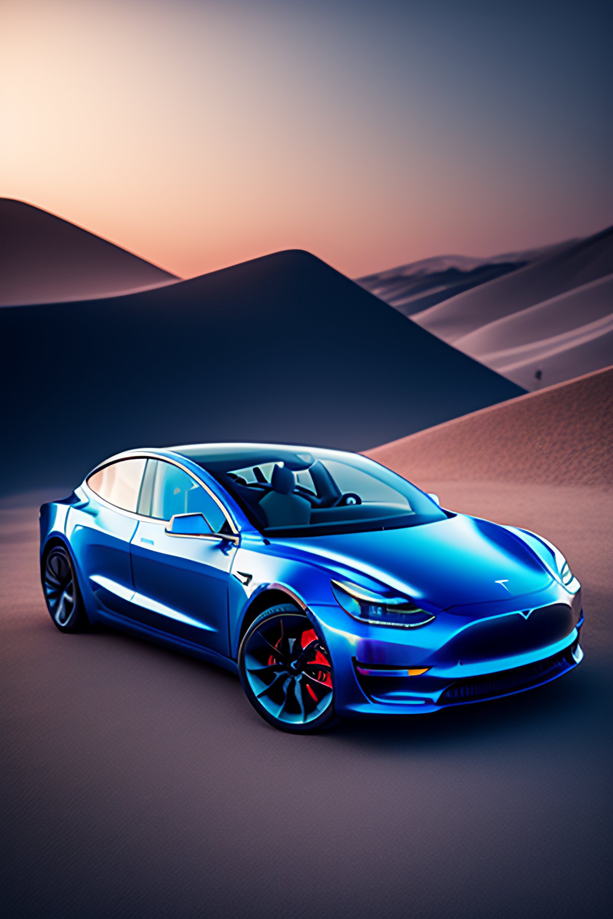 Lexica - Tesla model 3, 3 d render, minimalistic, octane, 1 0 0 mm ...