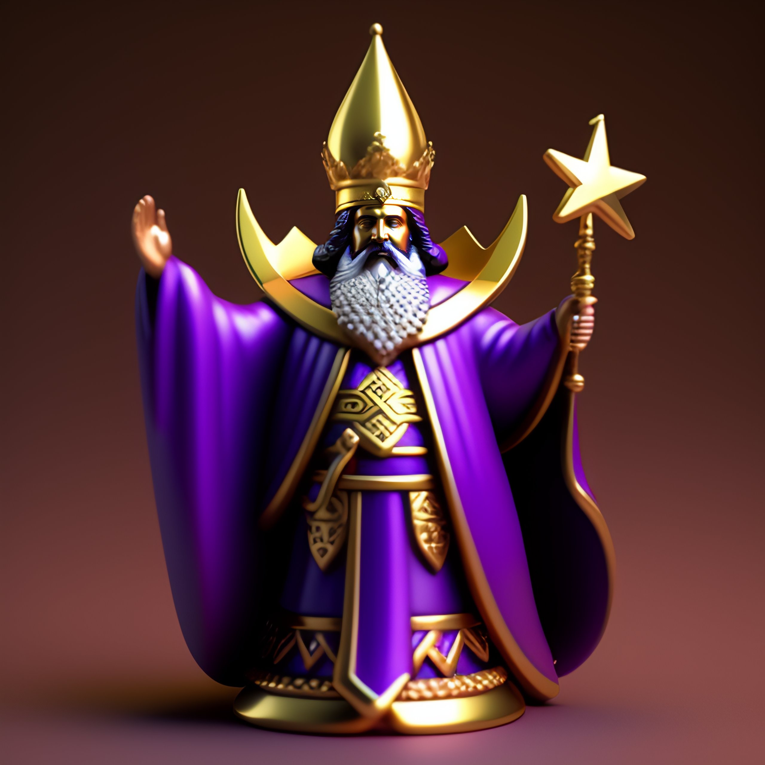 Lexica - Jewish ancient King, wearing a purple robe and a golden crown ...
