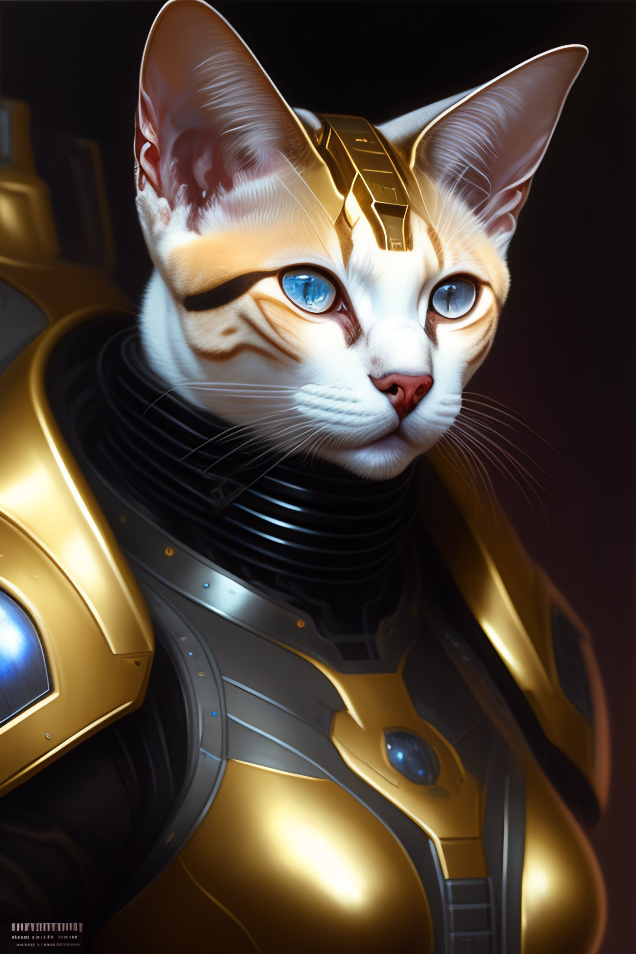 Lexica - A siamese cat as the doomslayer, realistic scifi cyberpunk ...