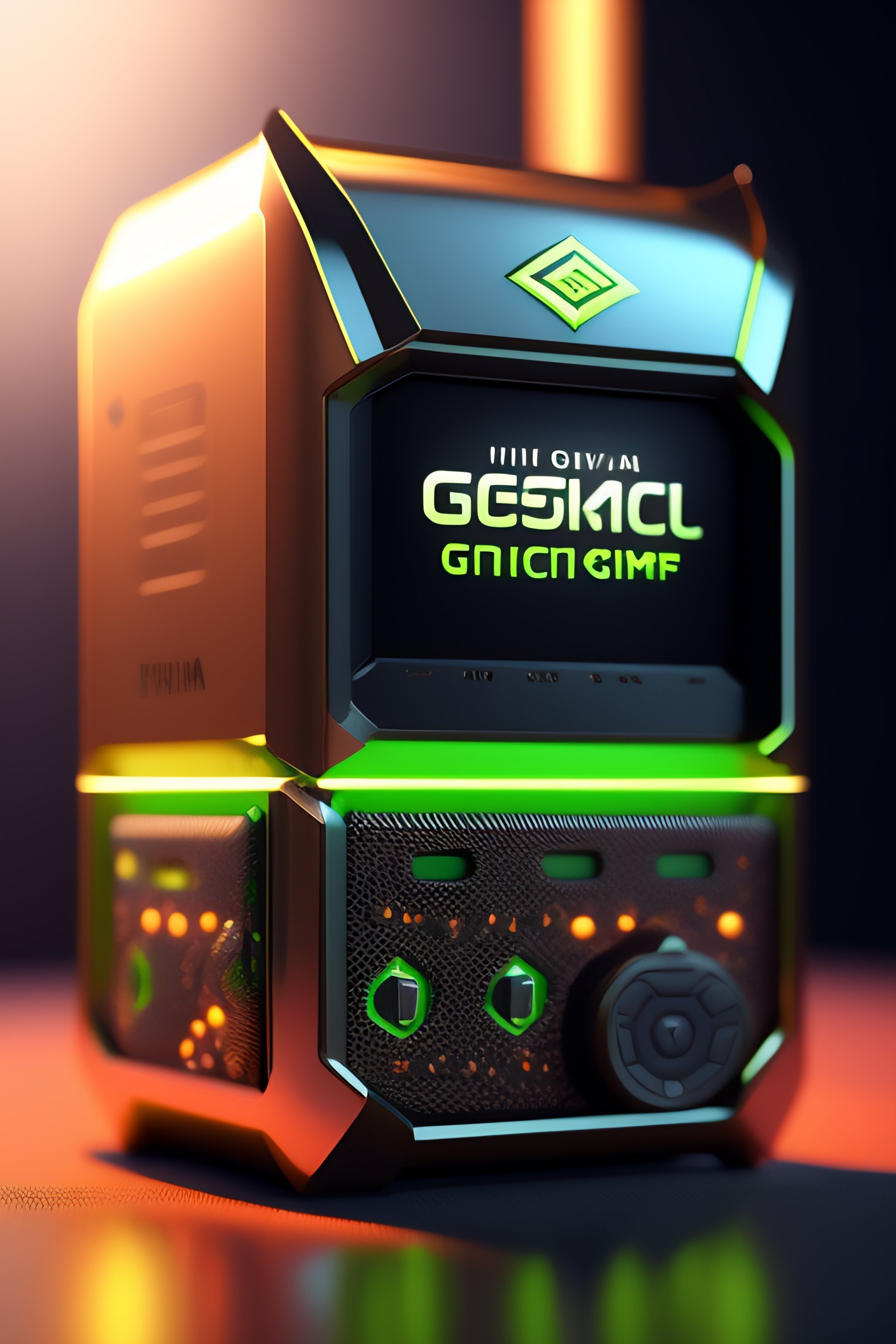 Lexica - Cinematic Nvidia GeForce Gaming Cereal Box, in a futuristic ...