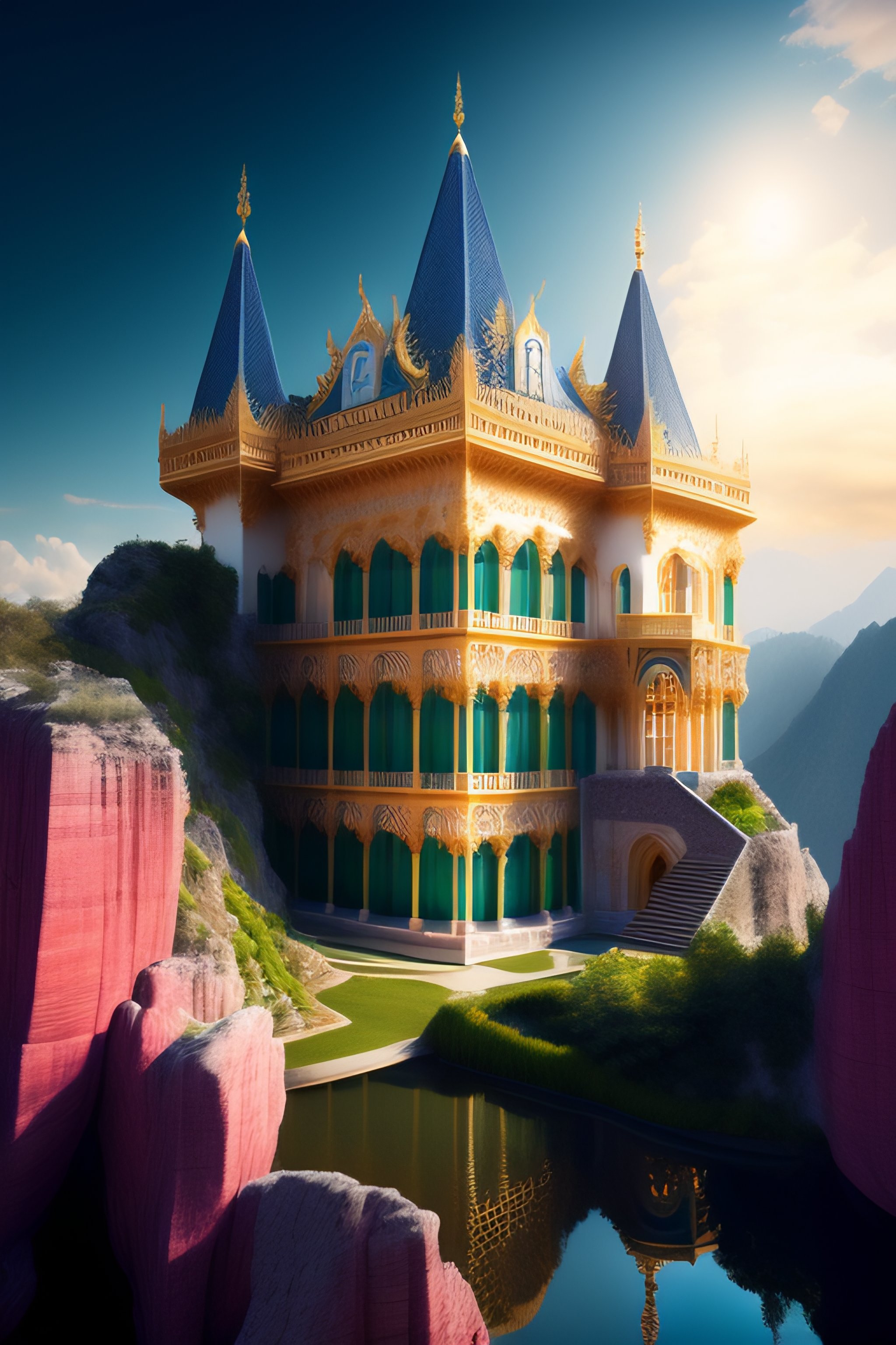 Lexica - Flying marble castle