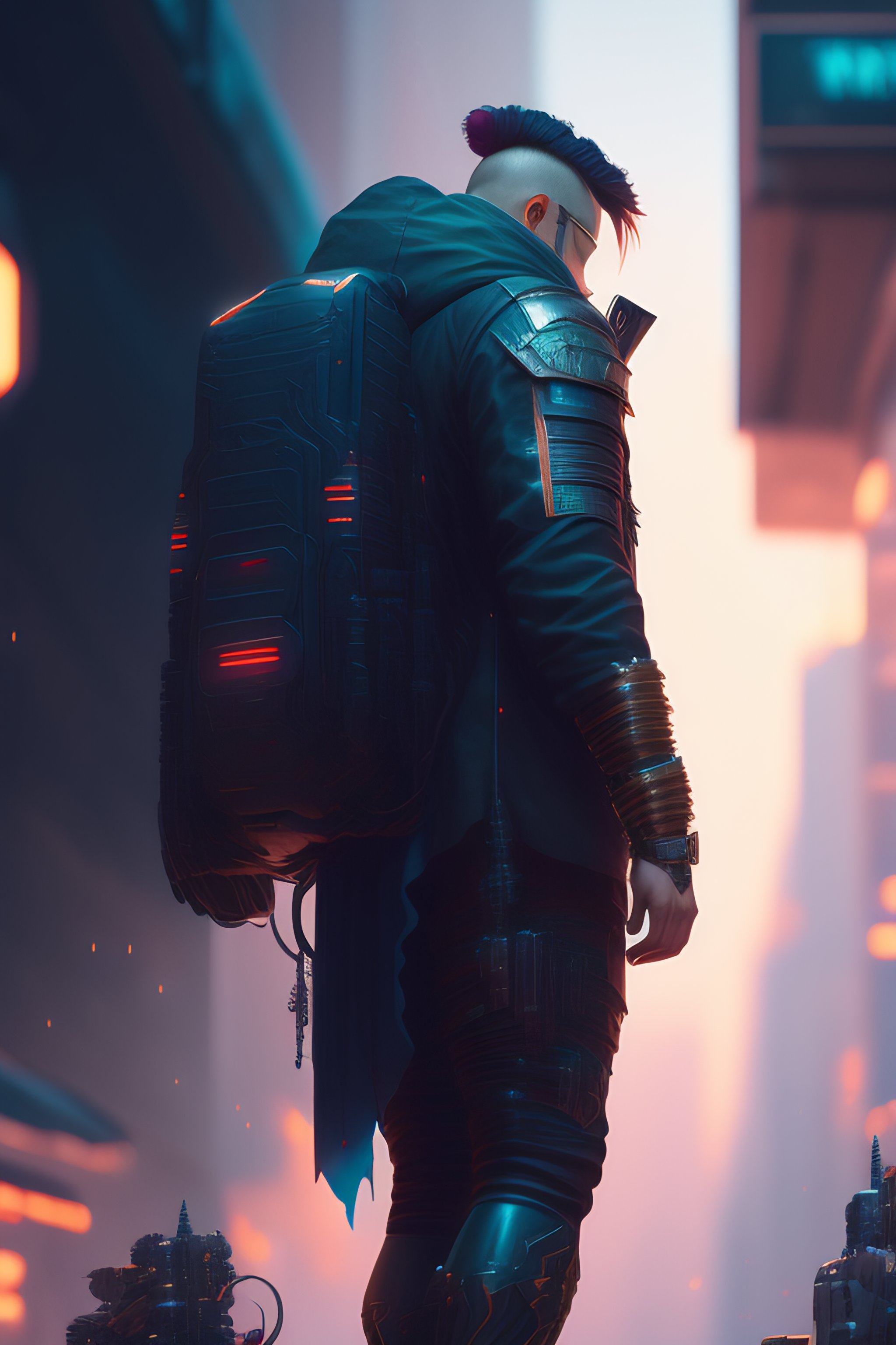 Lexica - Highly detailed full body of cyberpunk, stephen bliss, unreal ...