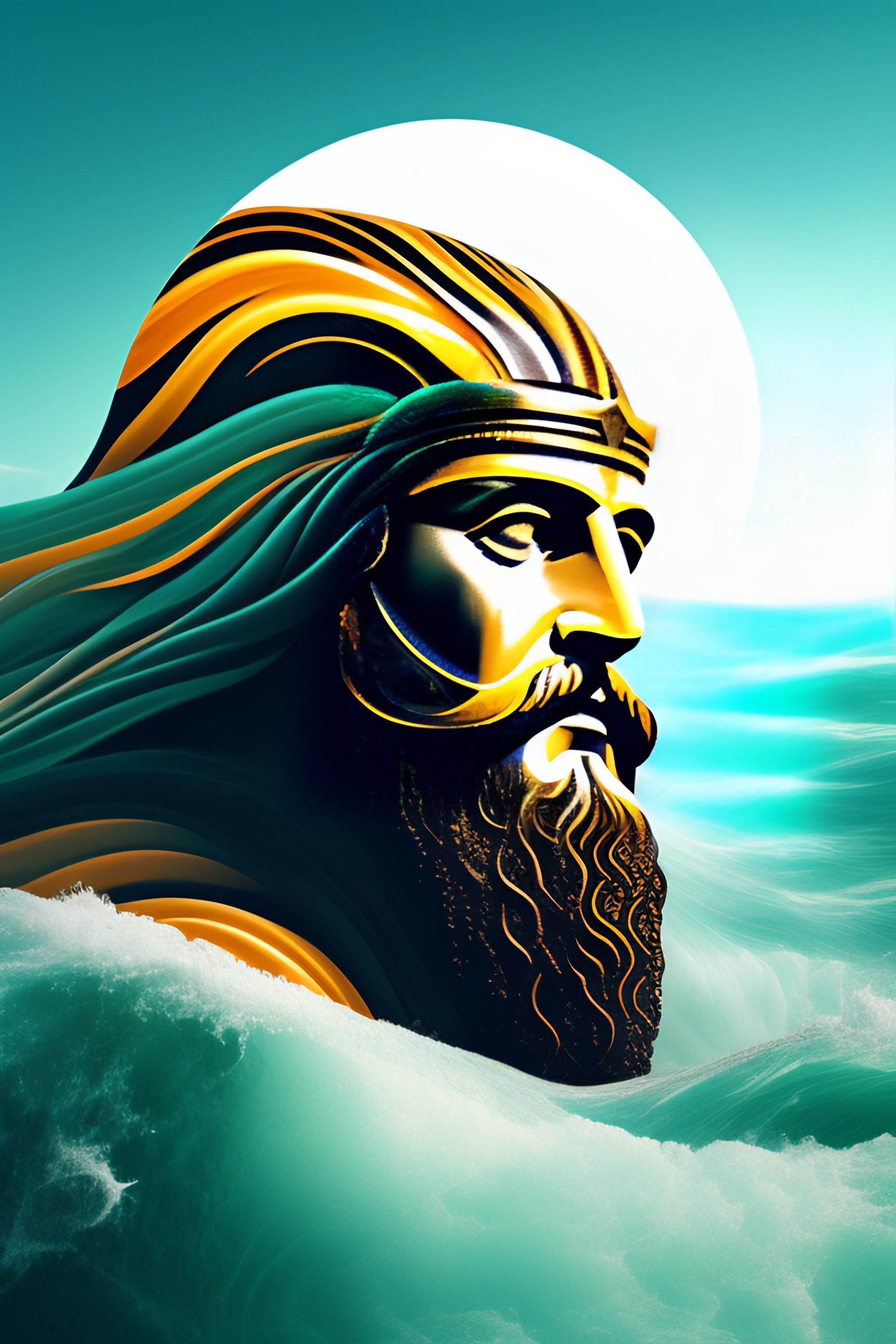 Lexica - Create a logo of poseidon with the name "Proseidon ...