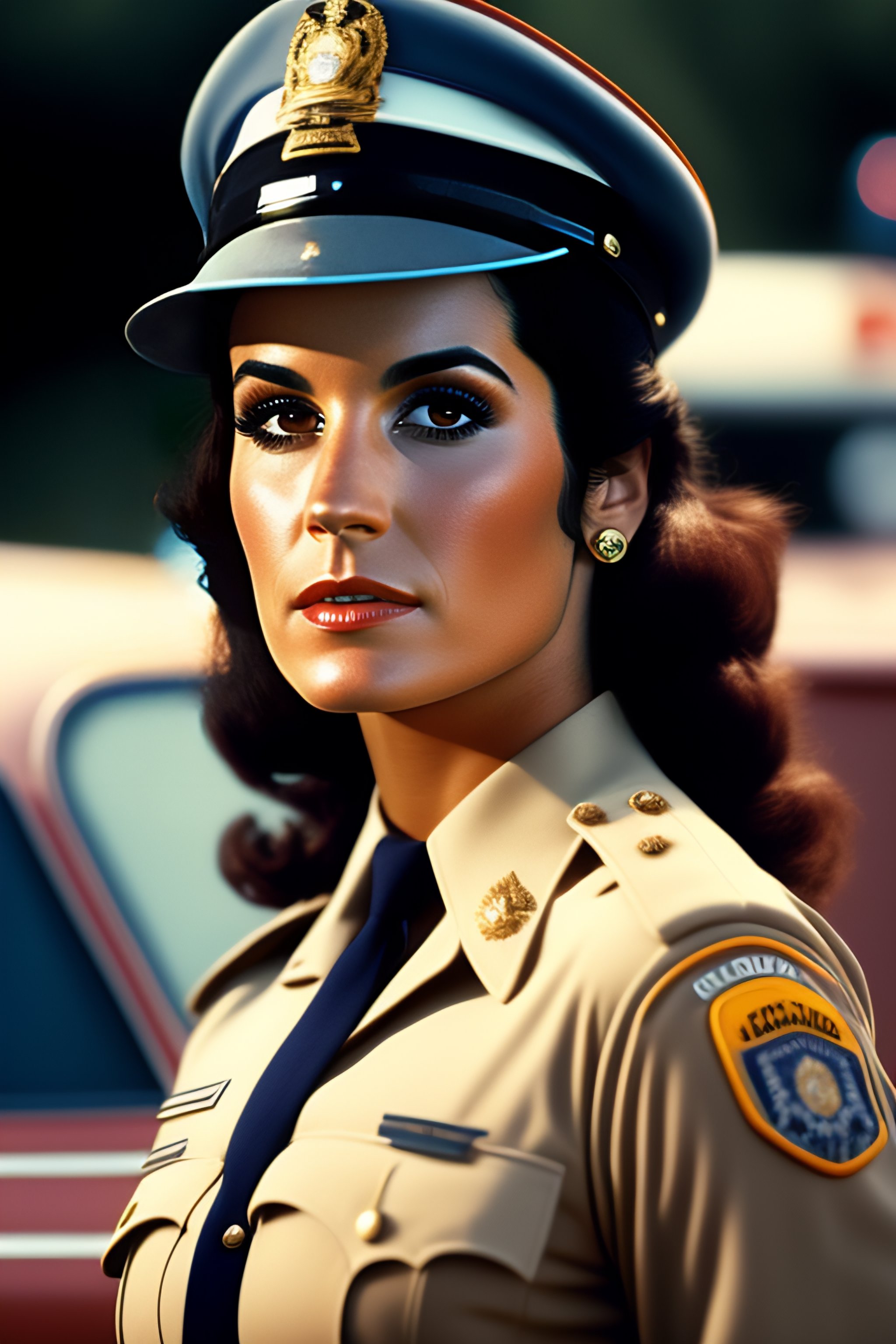 Lexica - Melissa fumero as a police officer, fashion makeup 70s , retro ...
