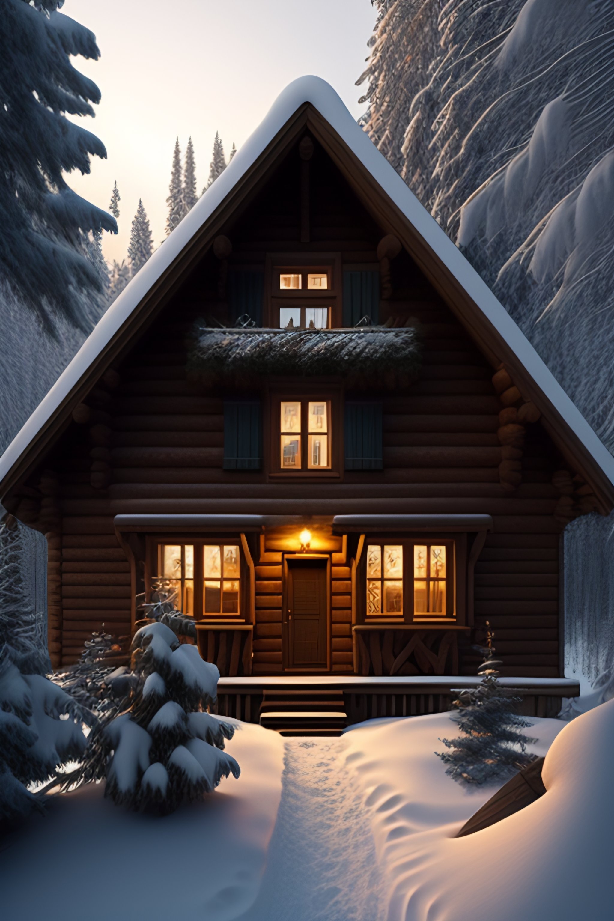 Lexica - Chalet with forest animals
