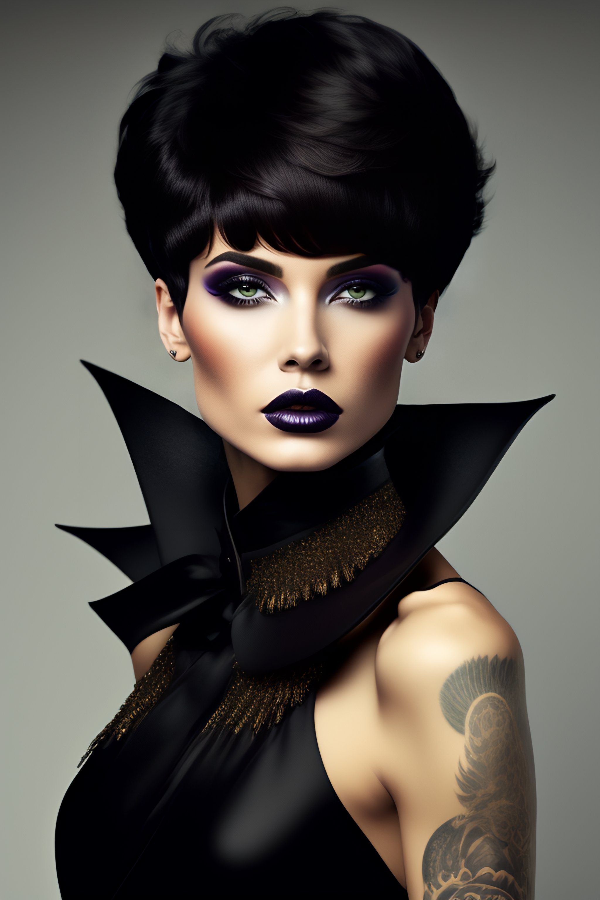 Gothic Pixie Cut