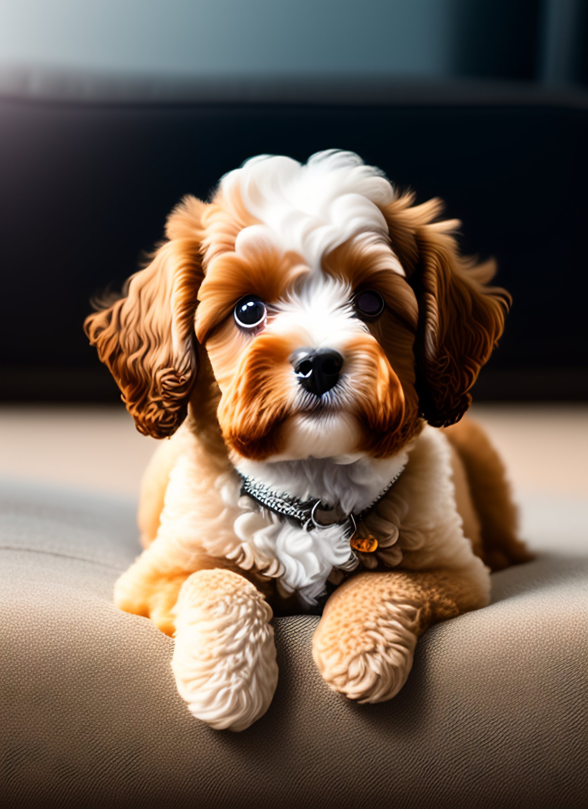 Lexica - Beige cavoodle with a ball