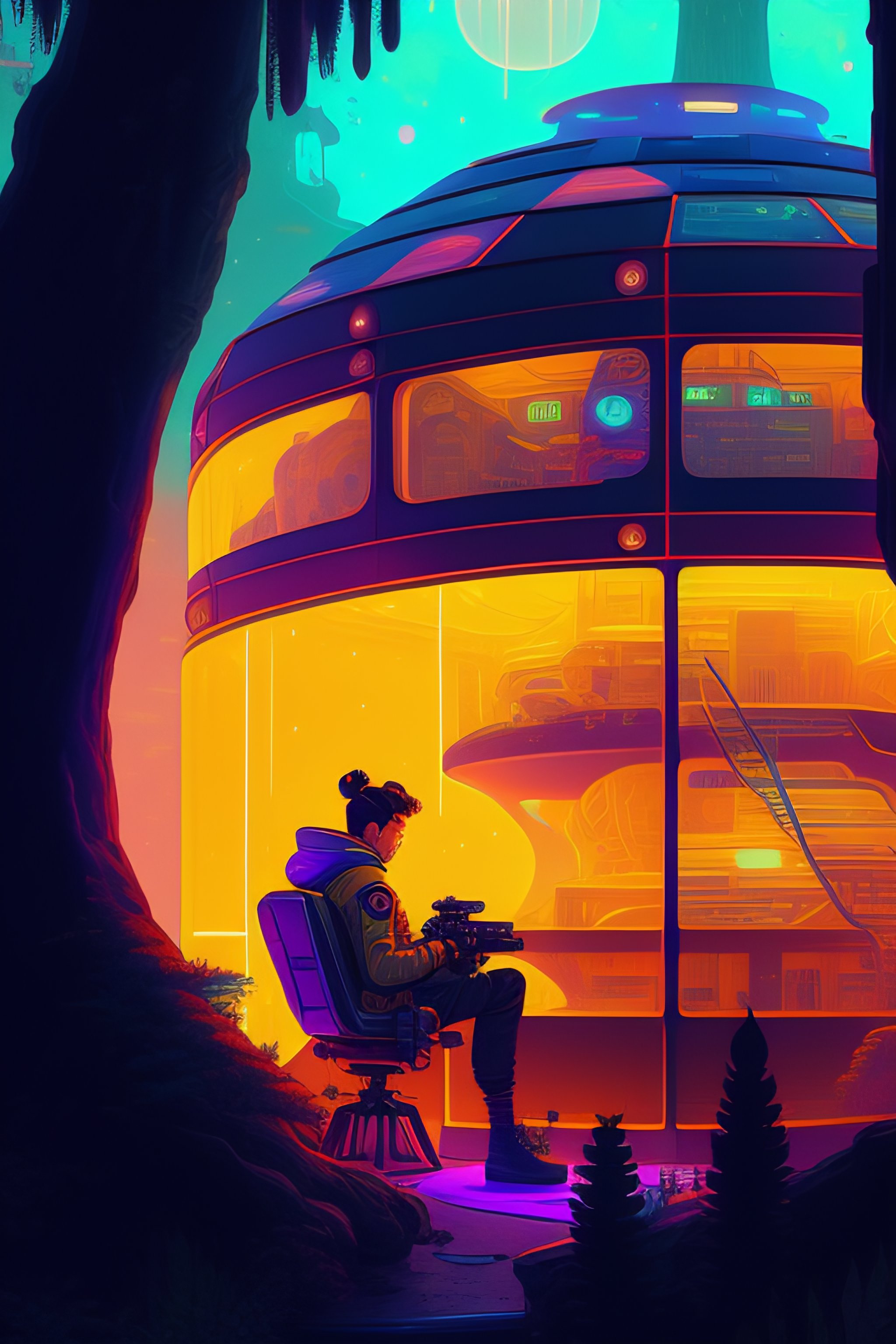 Lexica - Stunningly intricate illustration of a cyberpunk explorer ...