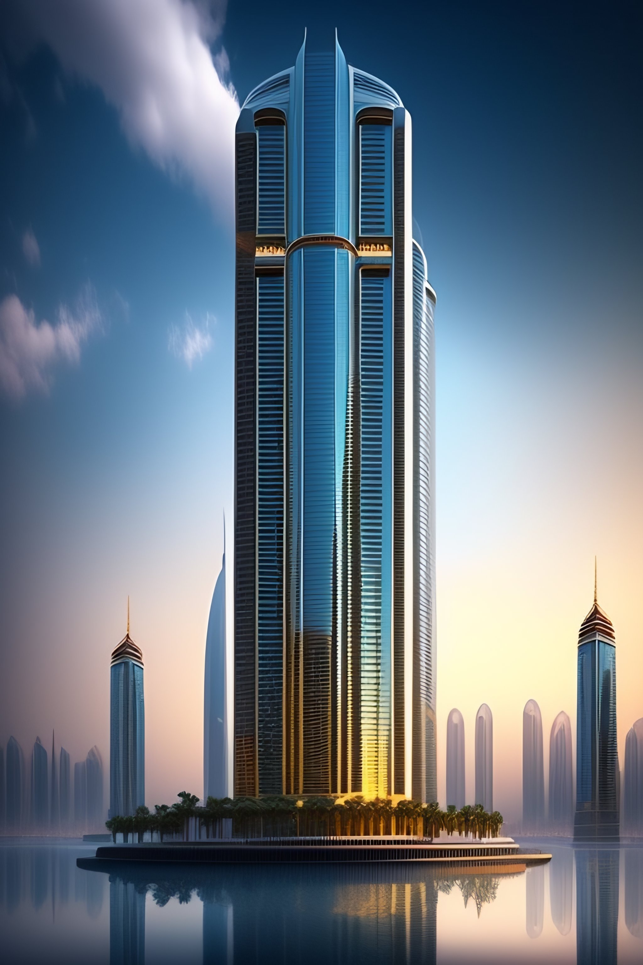 Lexica - Dubai skyscraper in 2075