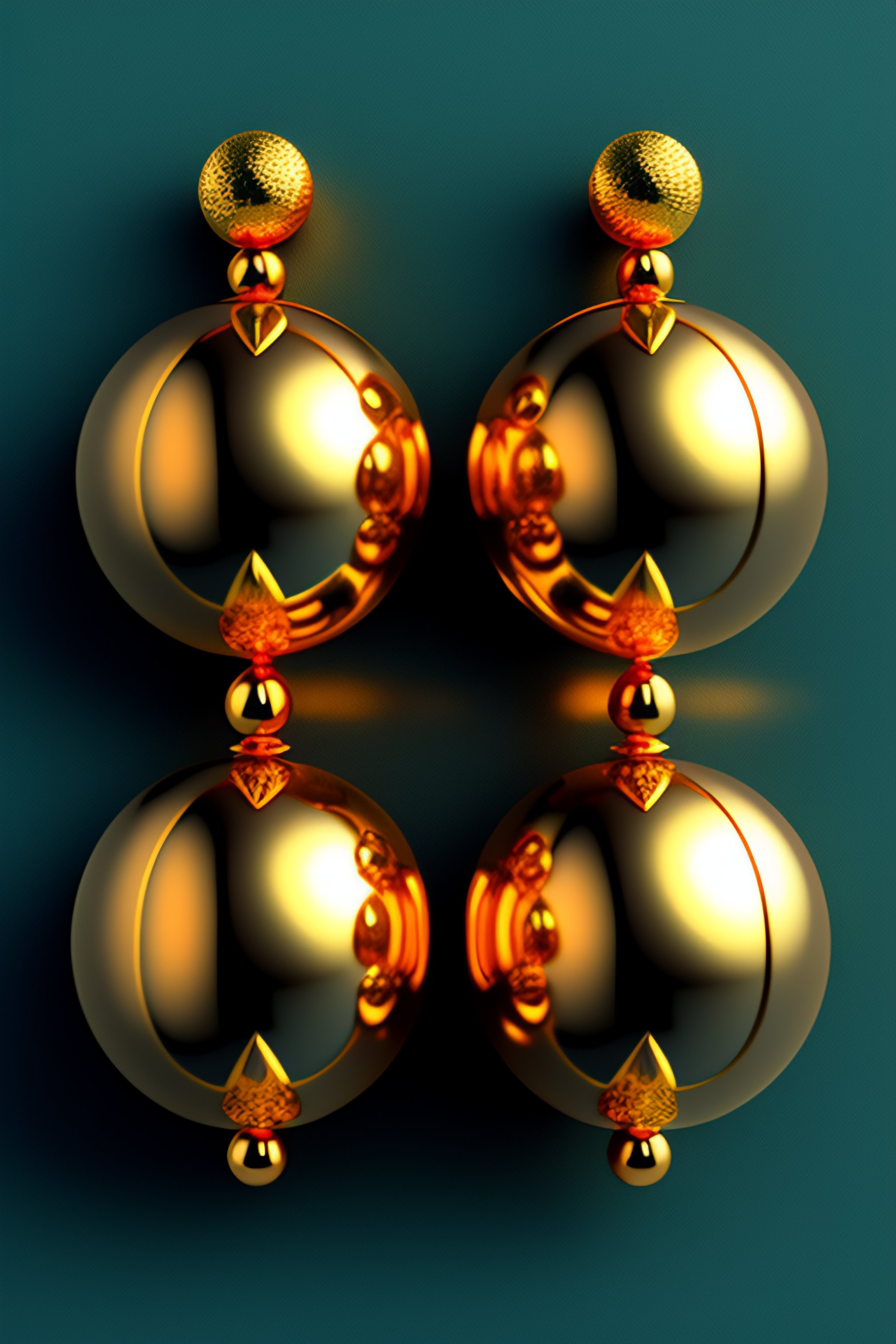 Lexica - Hyper detailed minimalistic earring design, substance designer ...
