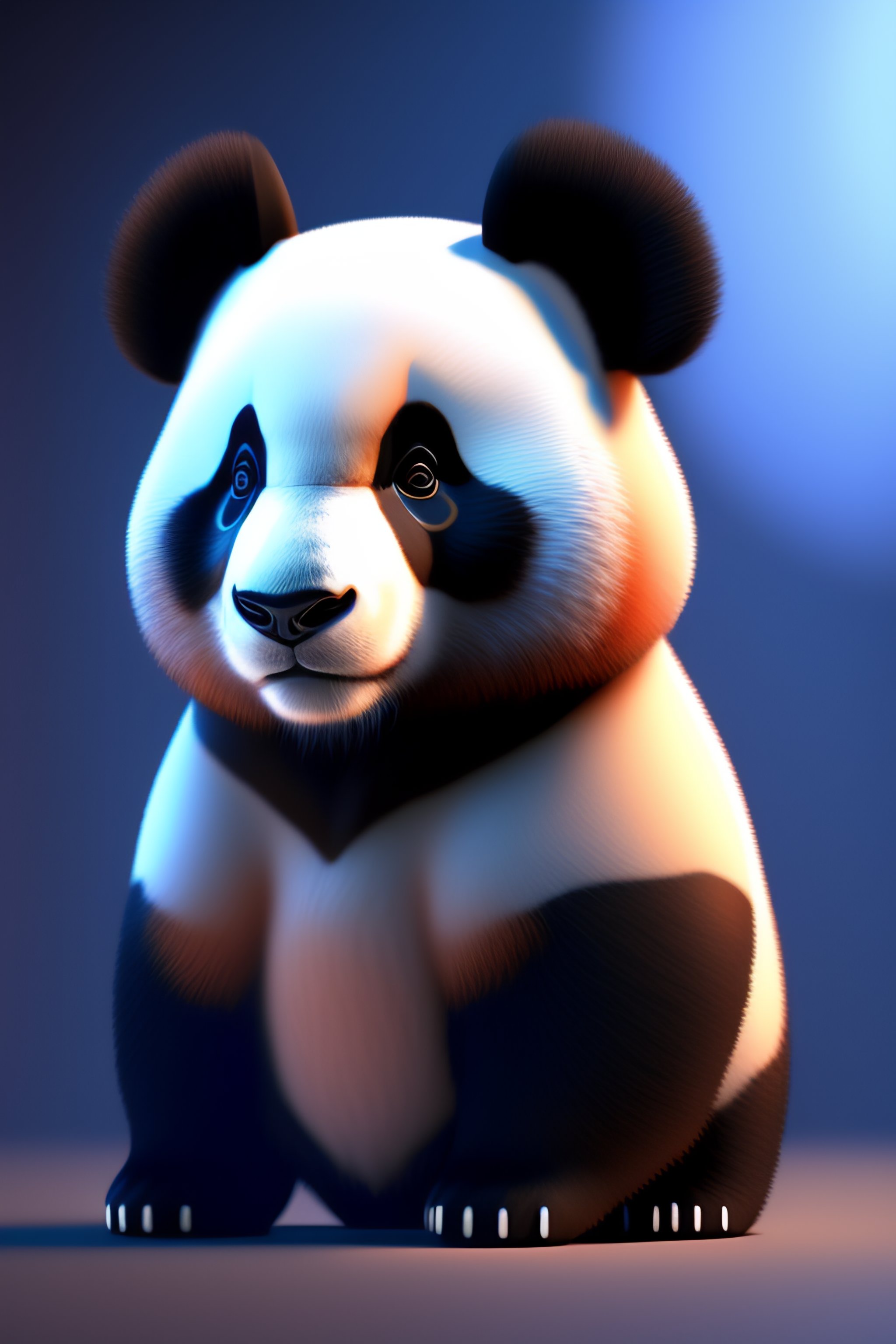 Lexica - Highly detailed potrait of panda, unreal engine 5, 8k, ultra ...