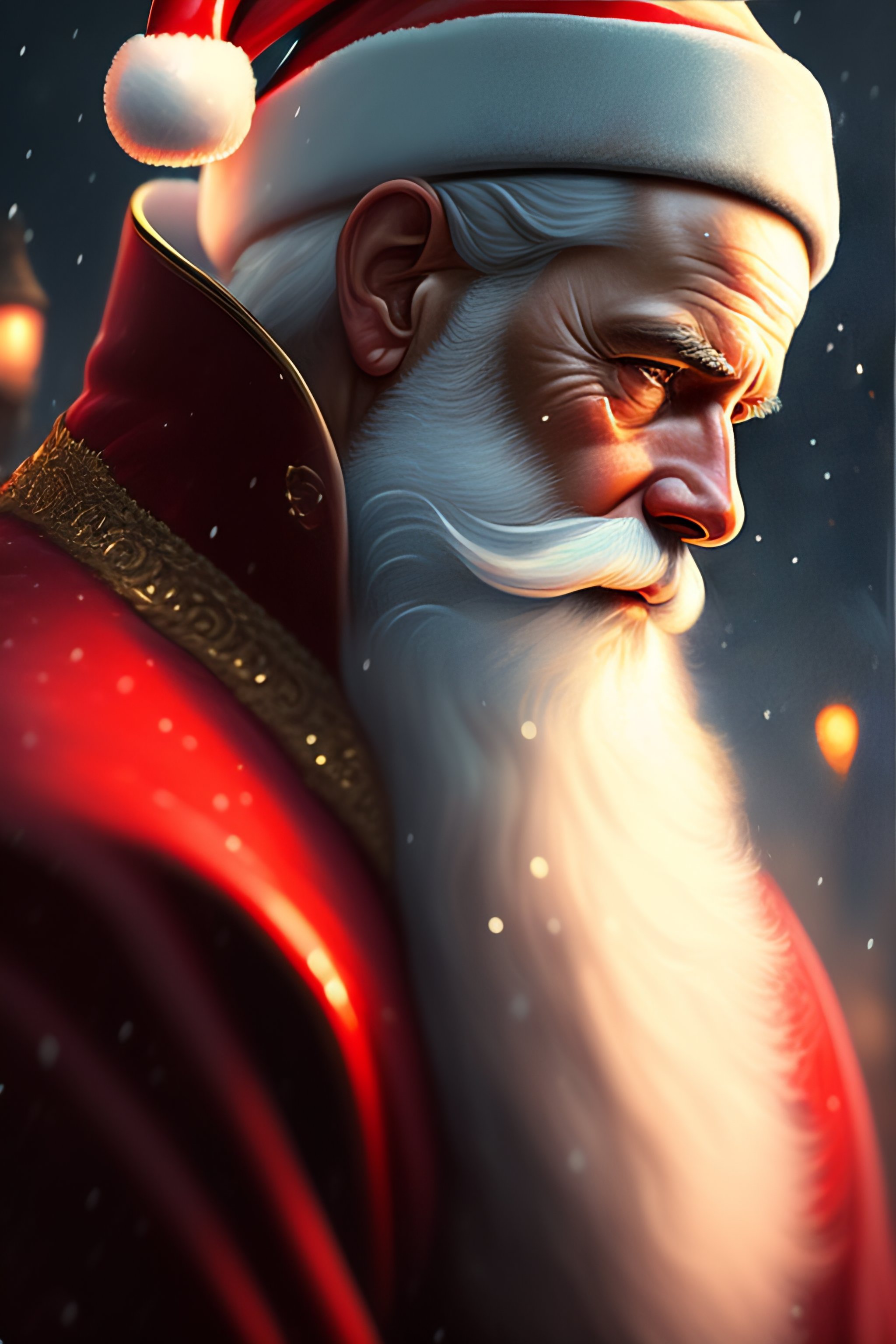 Lexica - Santa claus that fell out of his car, intricate, elegant ...