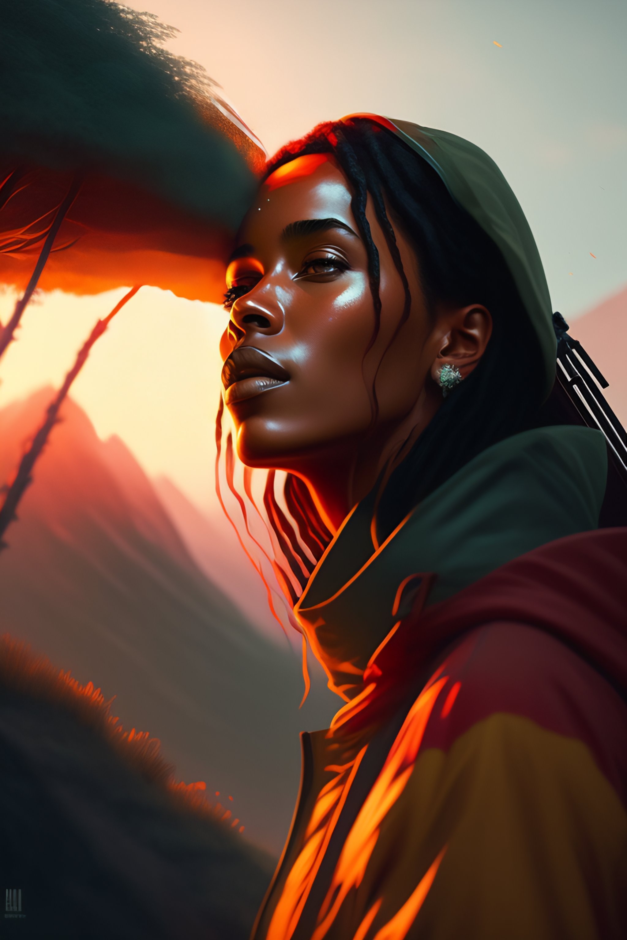 Lexica - Bob Marley, nature, warm colors, by Greg Rutkowski, beeple ...