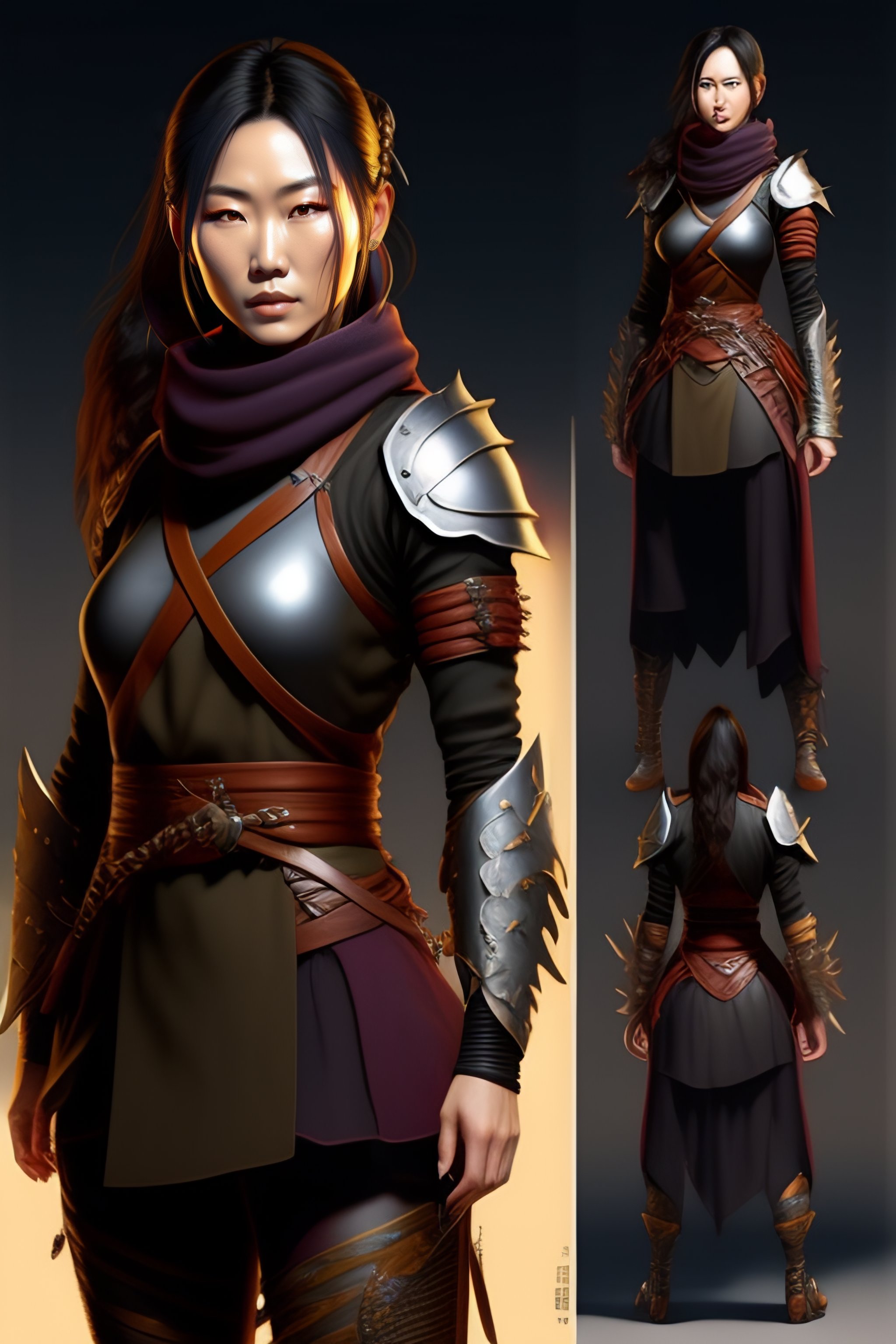 Lexica - Concept art of a japanese ninja woman, cotton clothing ...