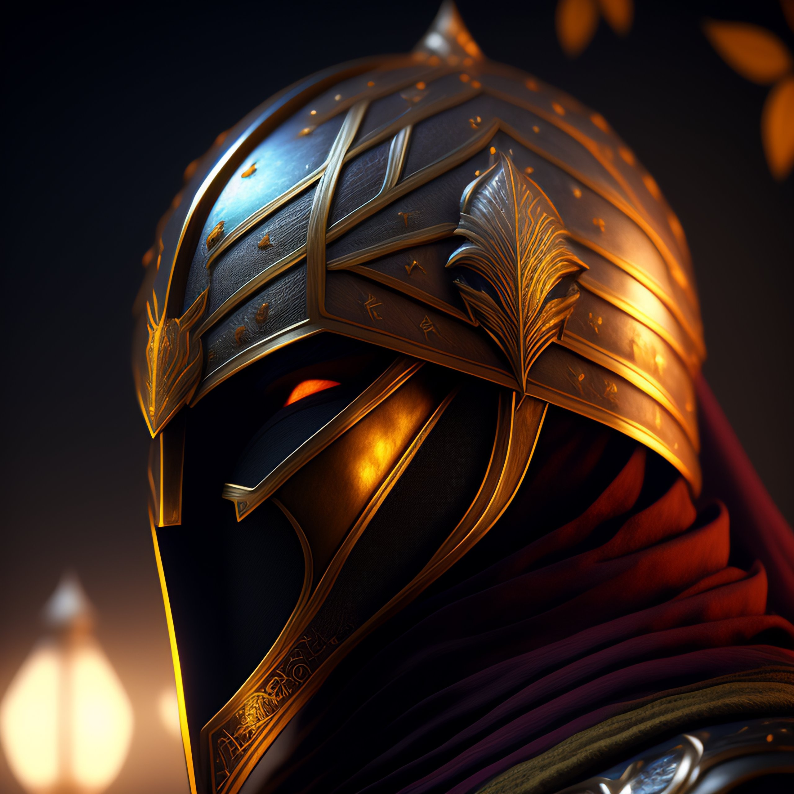 Lexica - Knight warrior helmet skyrim mask illustration character ...
