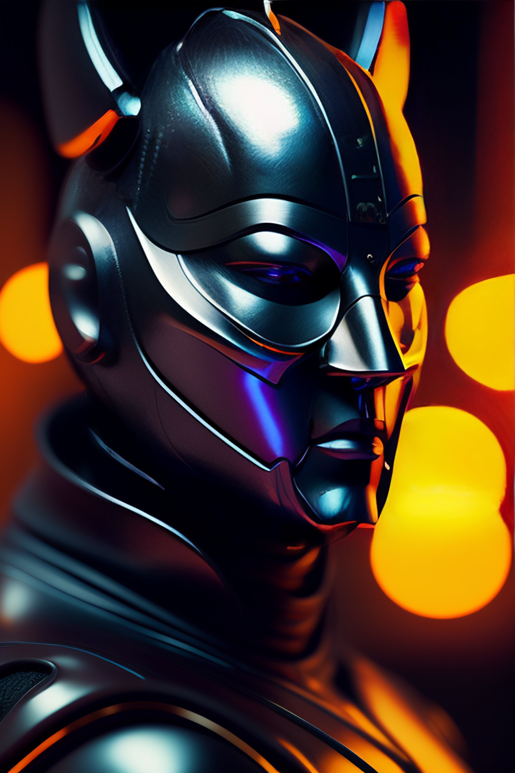 Lexica - A close up of a person wearing a mask, inspired by Yue Minjun ...