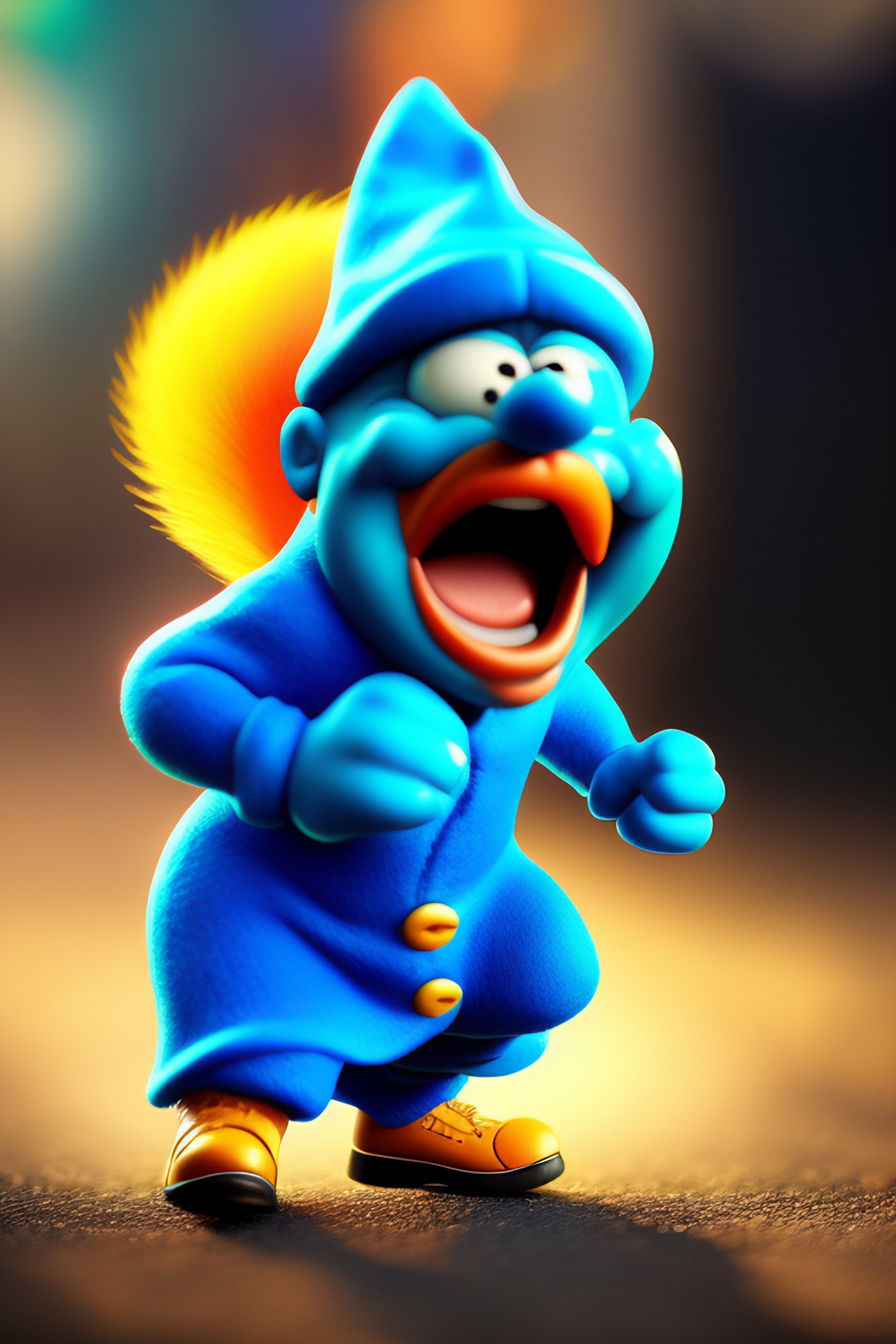Lexica - Angry smurf