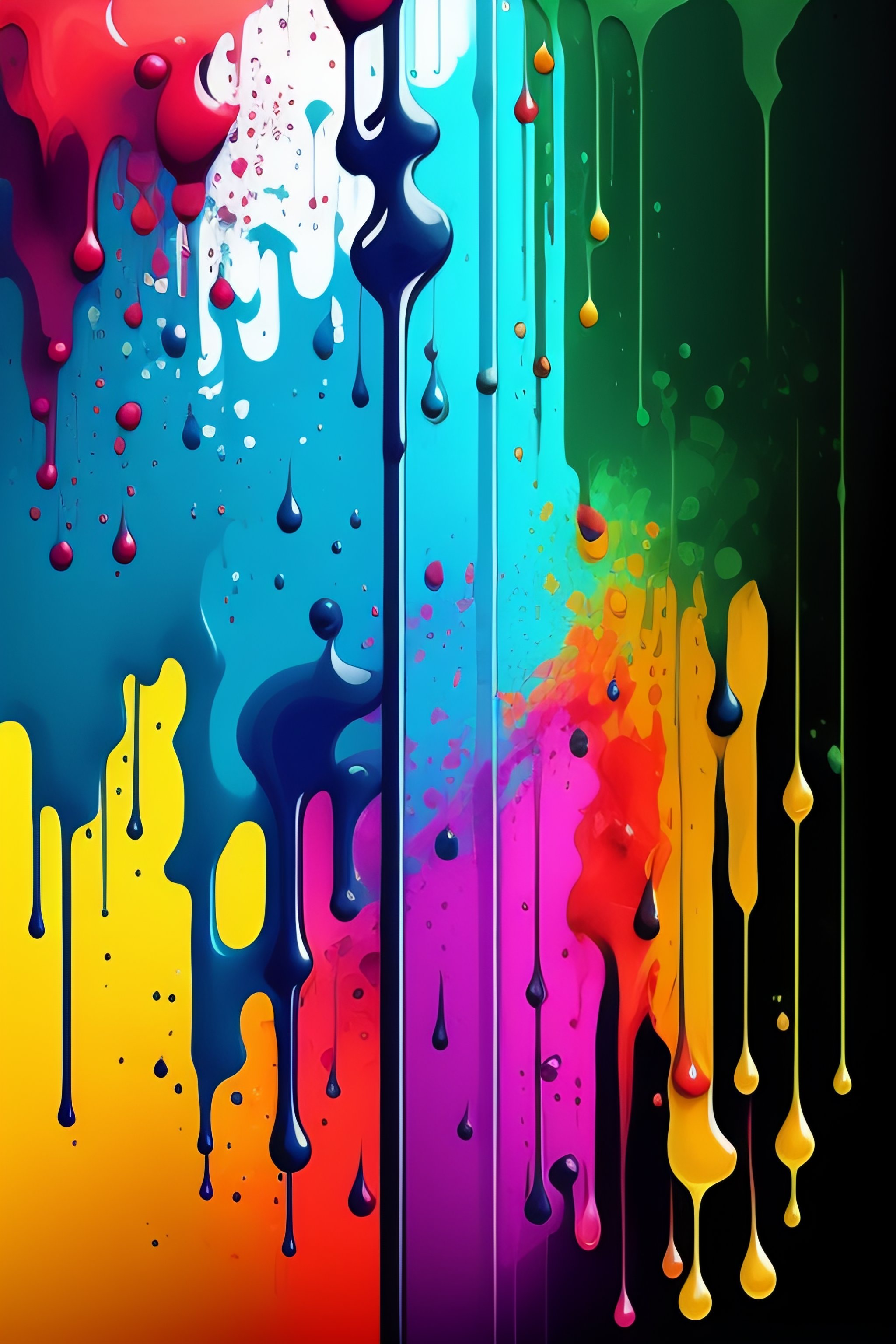 Lexica - Graffiti, dripping paint, spray paint, many colors watercolor ...