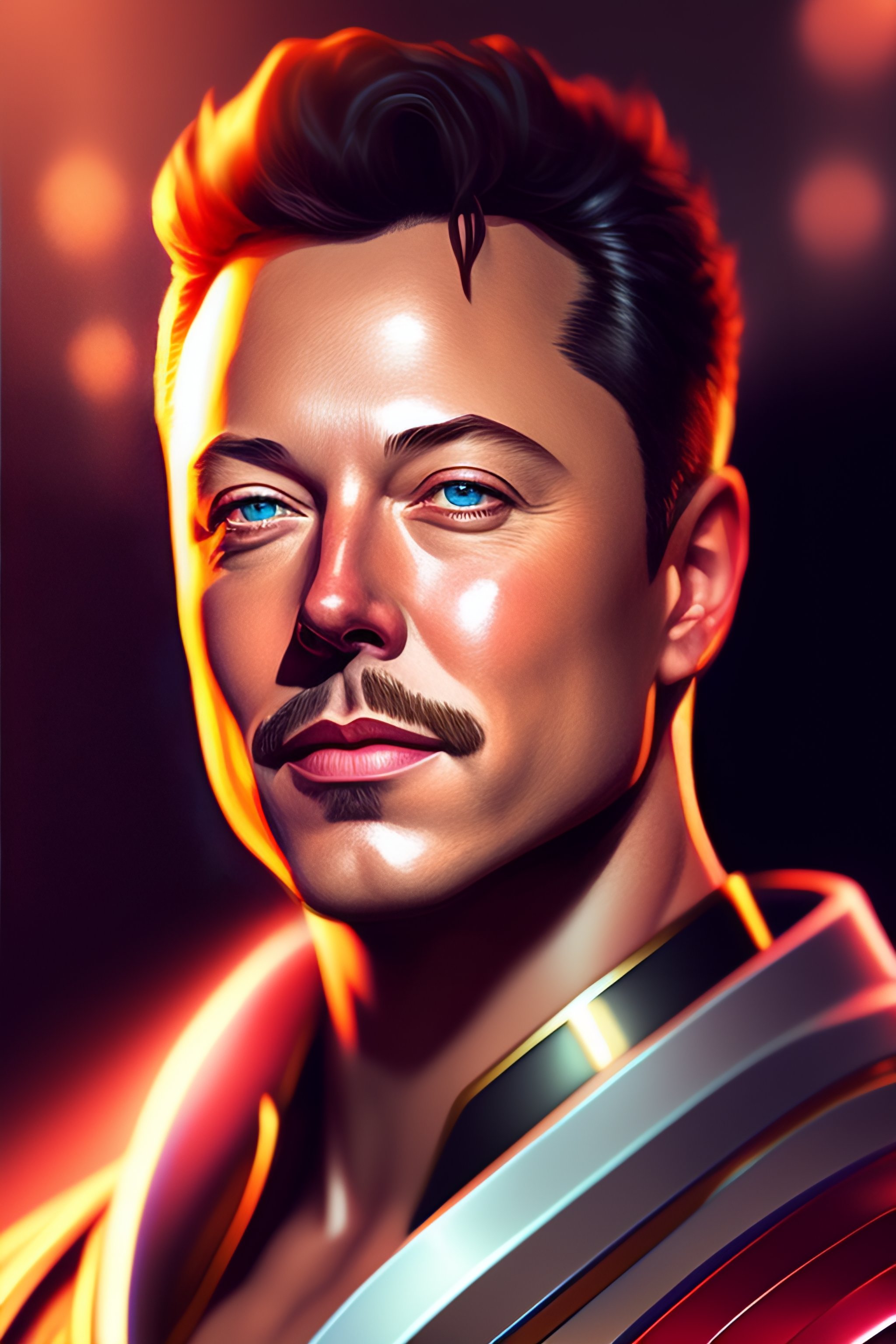 Lexica - Portrait of Elon Musk as Hephaestus, the greek god ...