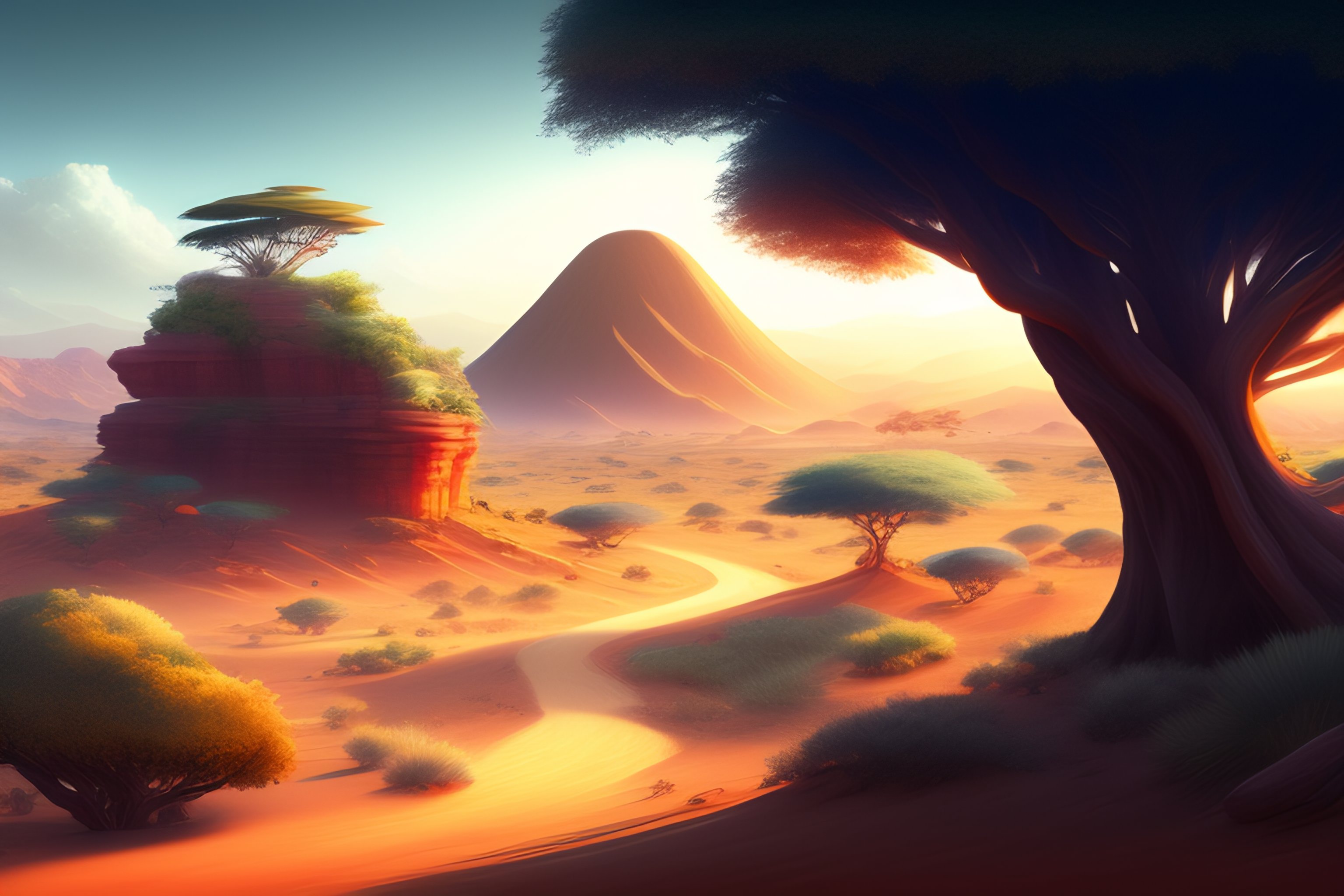 Lexica - East africa landscape, highly detailed, digital painting ...