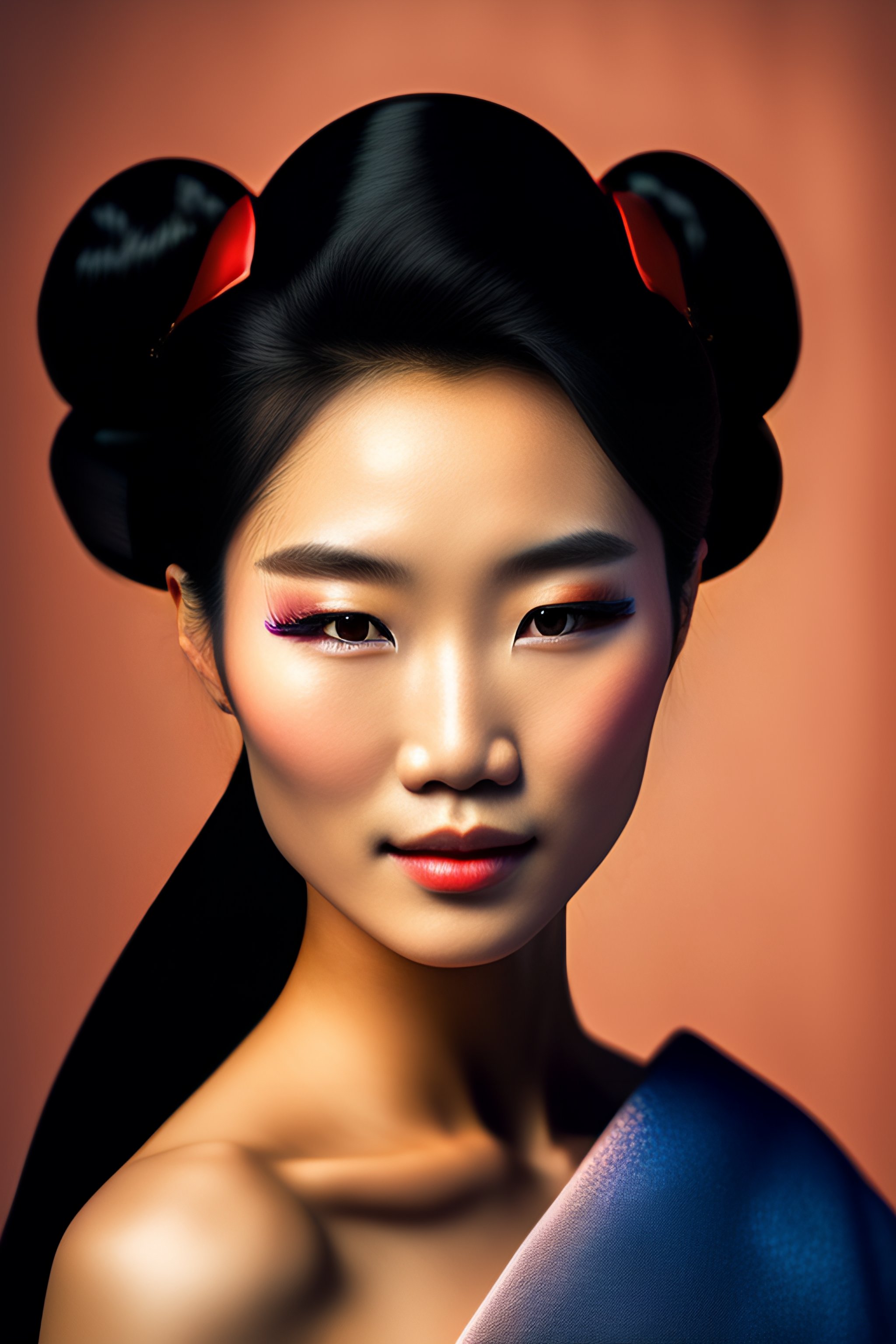 Lexica - Portrait of a stunningly beautiful, young, japanese geisha ...