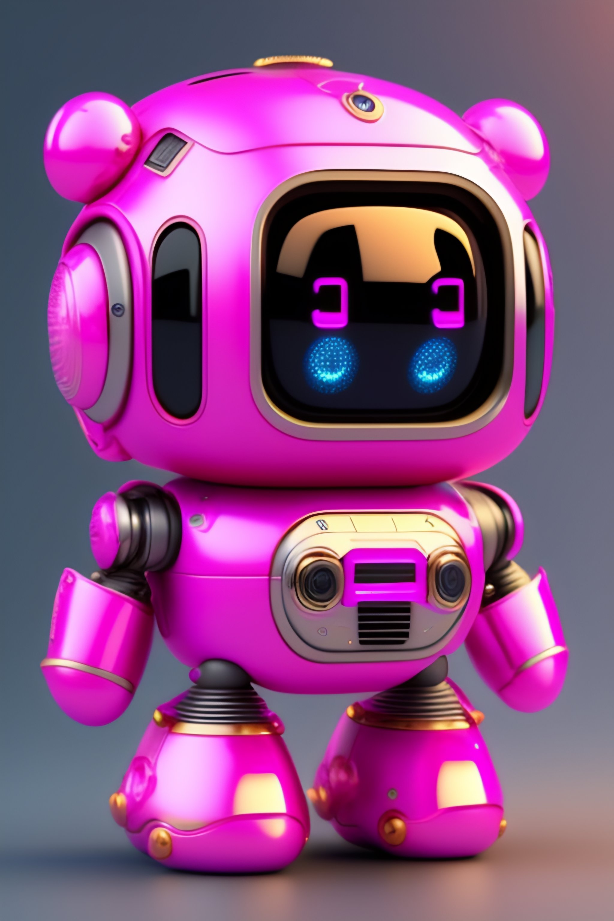 Lexica - 3d render of cute pink robot in astro suit by pixar
