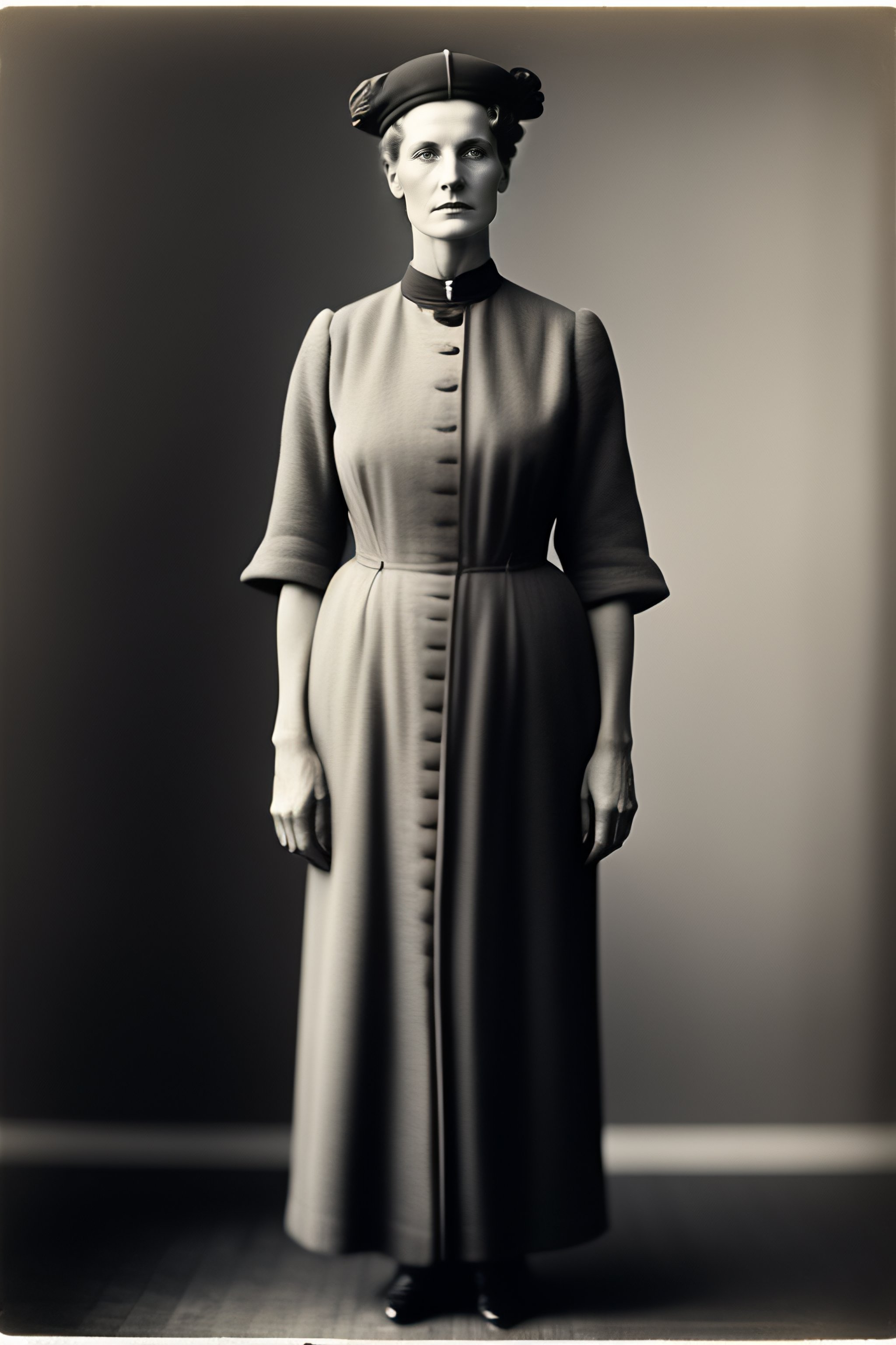 Lexica - Full body foto of a woman, August Sander
