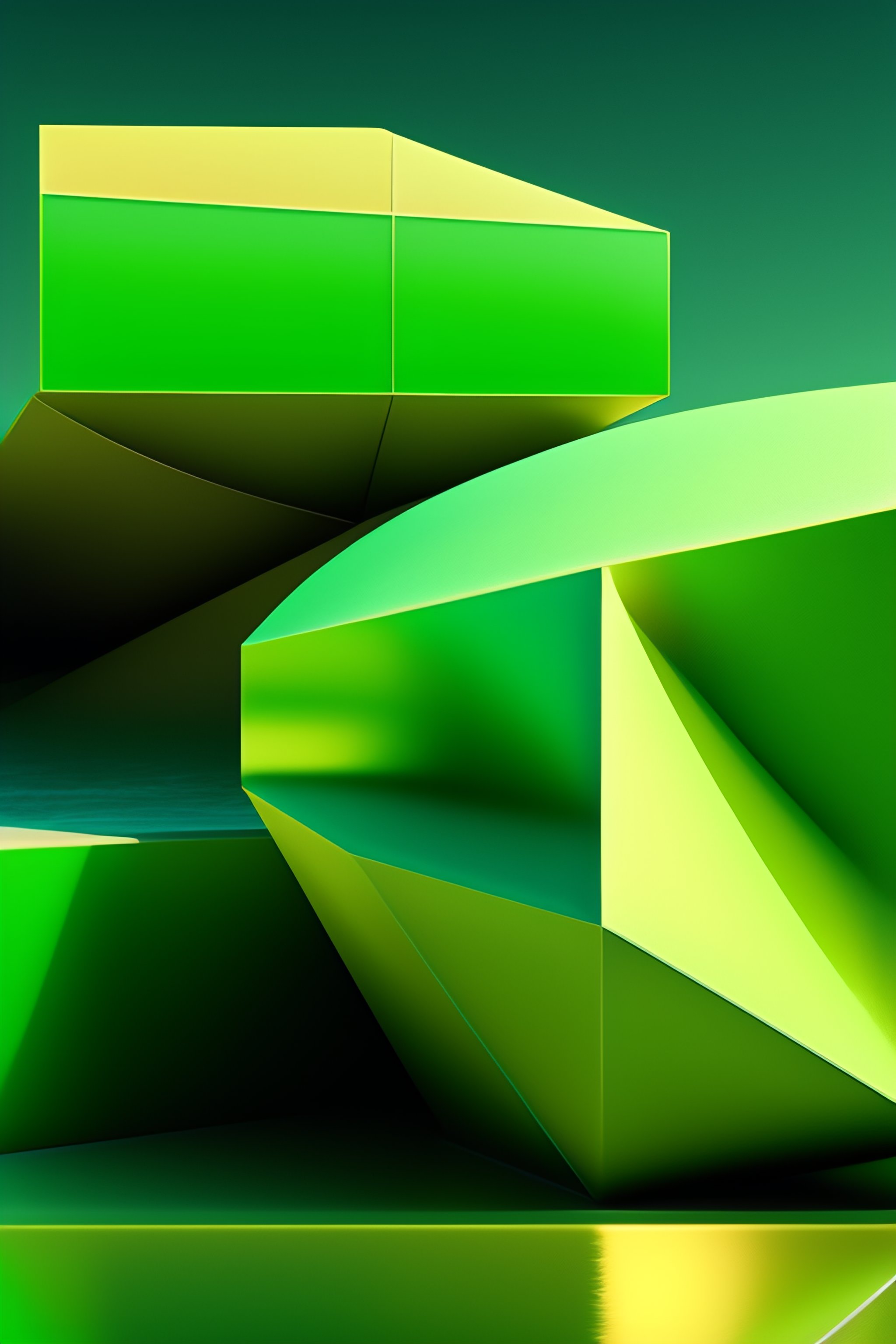 Lexica - Geometric forms green