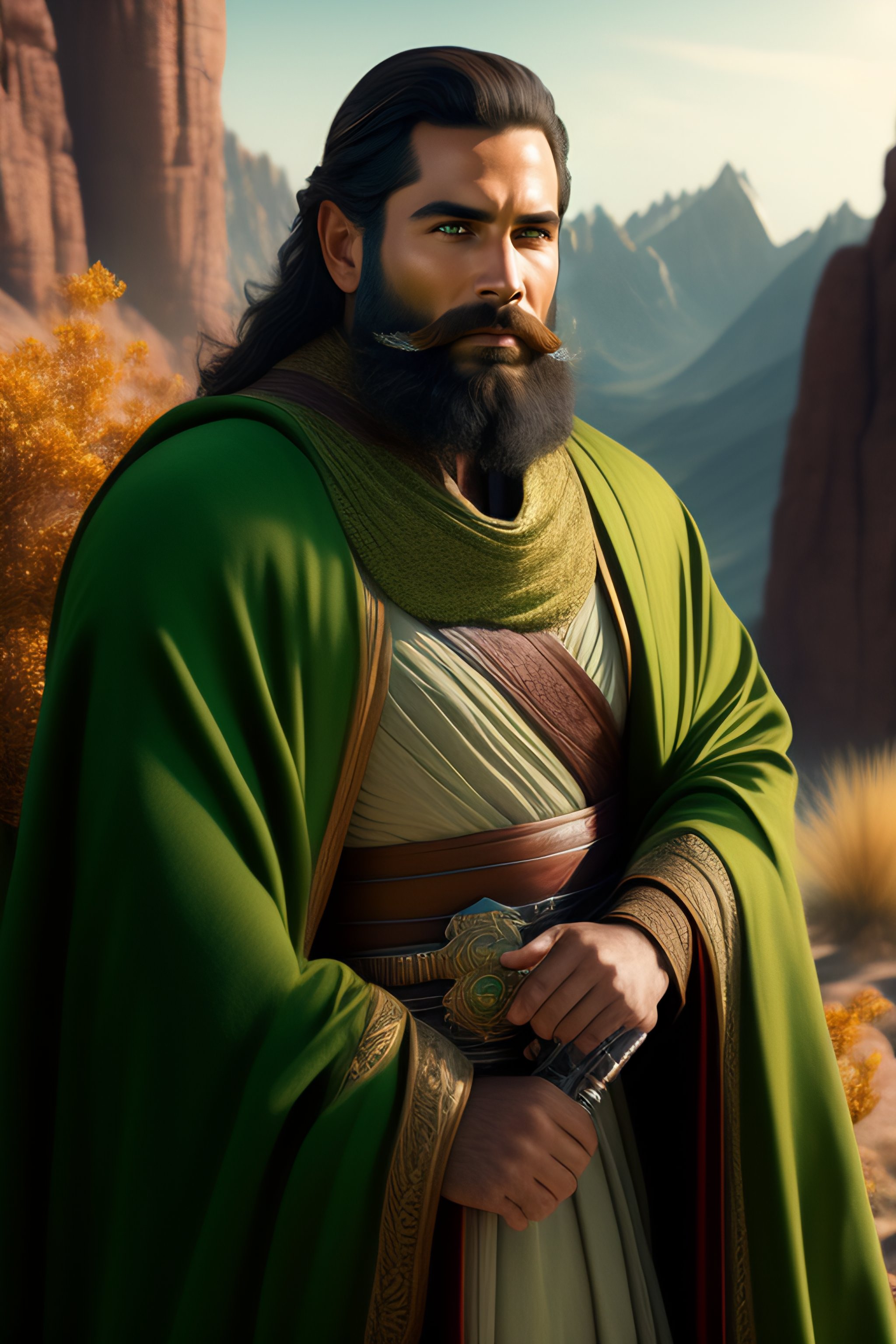 Lexica - Beautiful and highly detailed matte painting of jedi with a ...