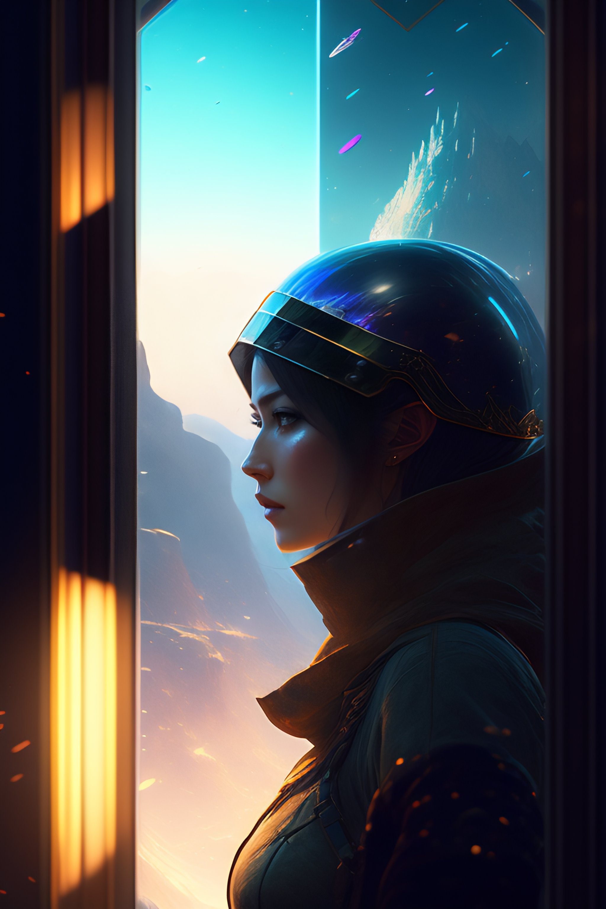 Lexica - A photo of 8k ultra realistic corrupted rainbow humanoid queen ...