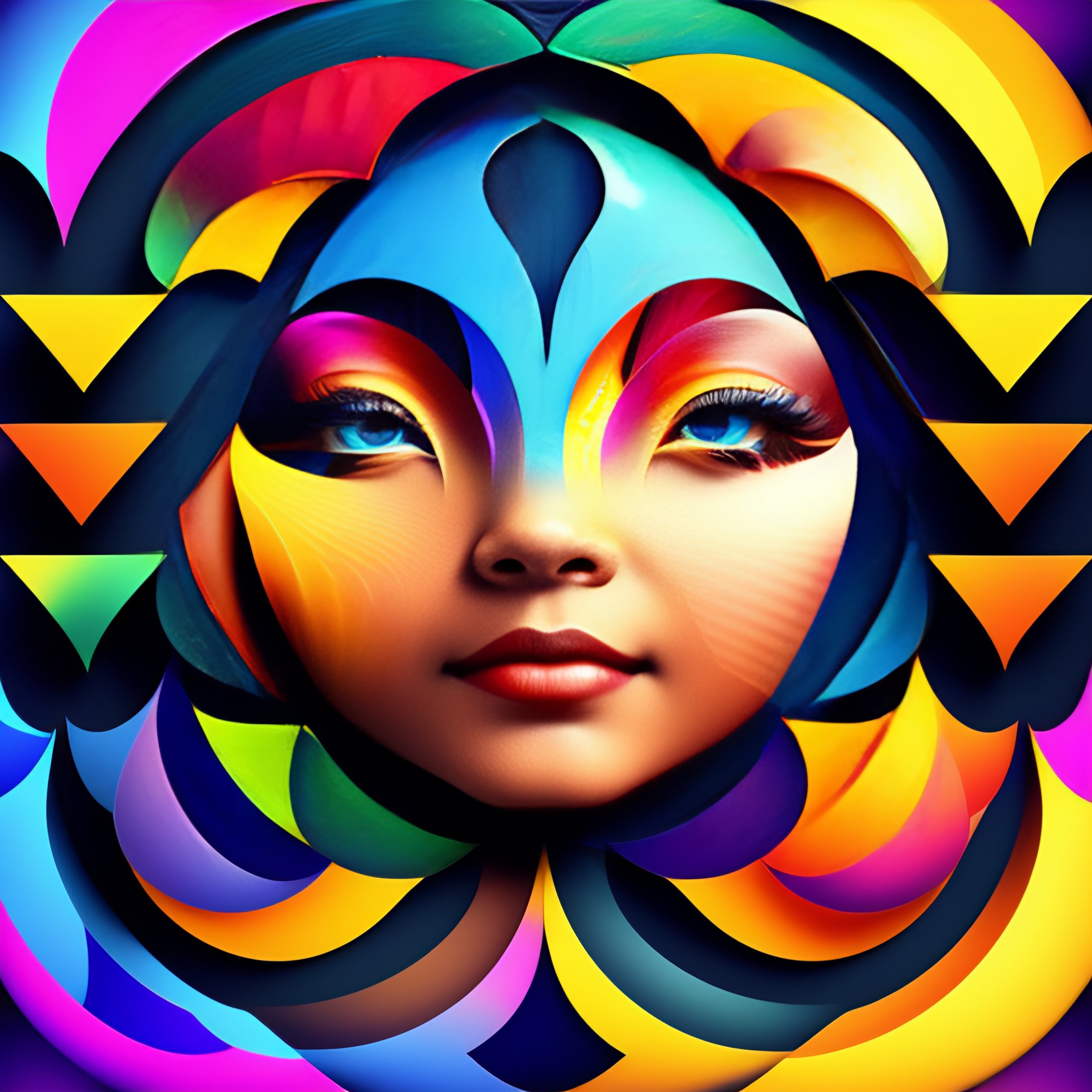 Lexica - Random smile pattern, mirrored, flat design, high quality, 2d ...