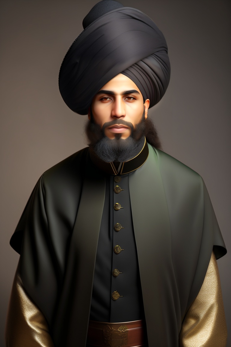 Lexica - A turbaned, forward-looking Shiite Muslim cleric with a black robe