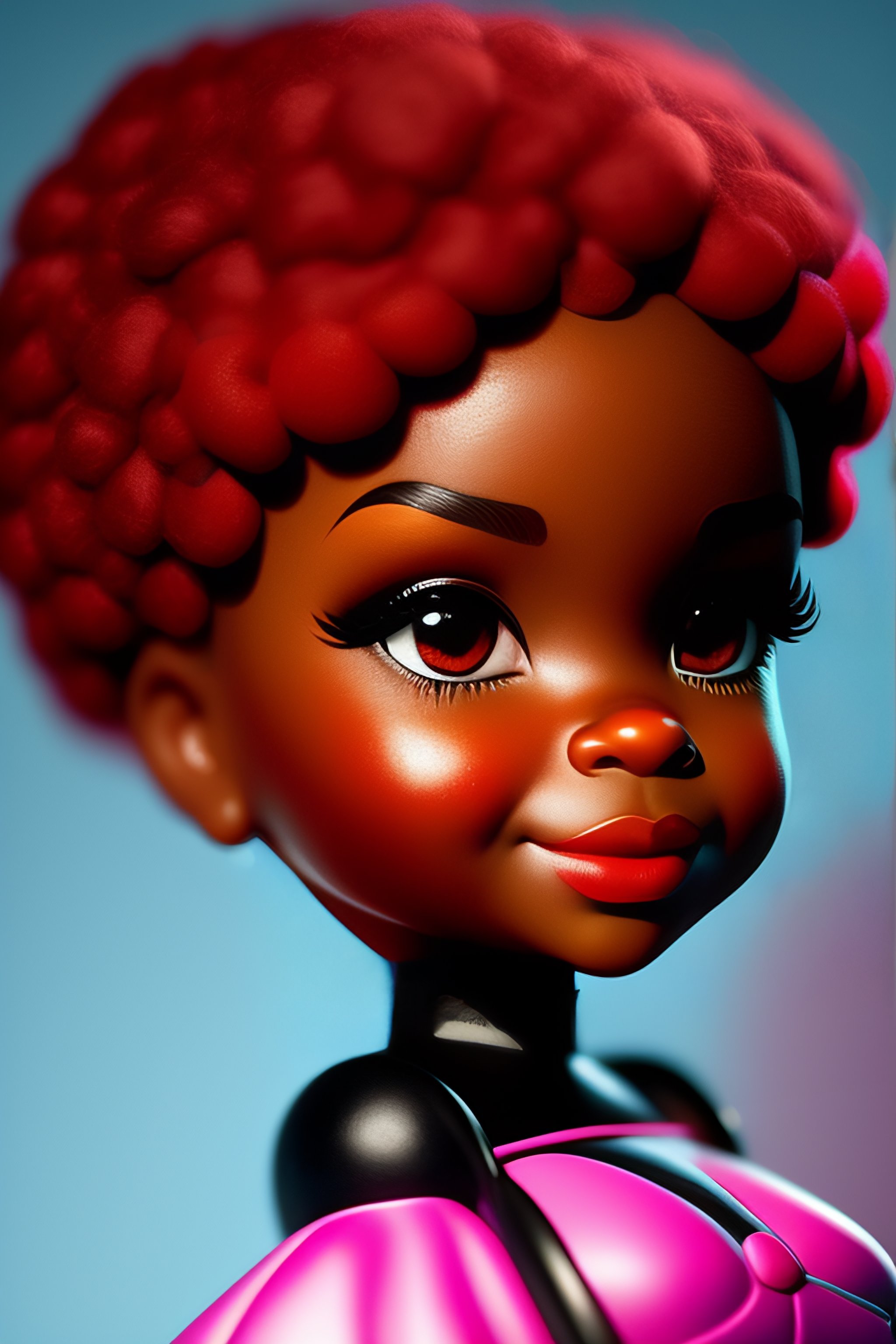 Lexica - Beautiful black pixar character girl, Cupid, Valentine’s Day ...