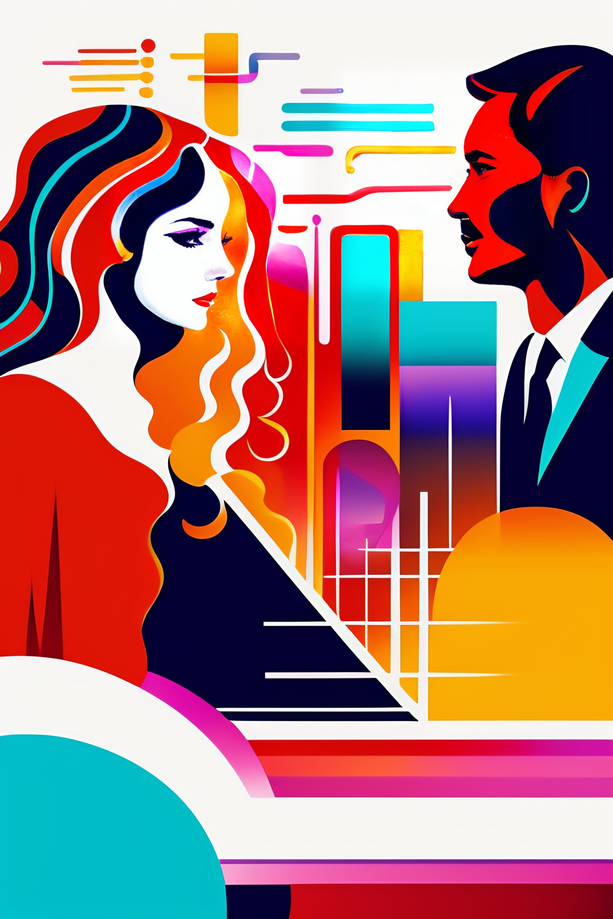 Lexica - Abstract image in the style of a drawing representing soft ...