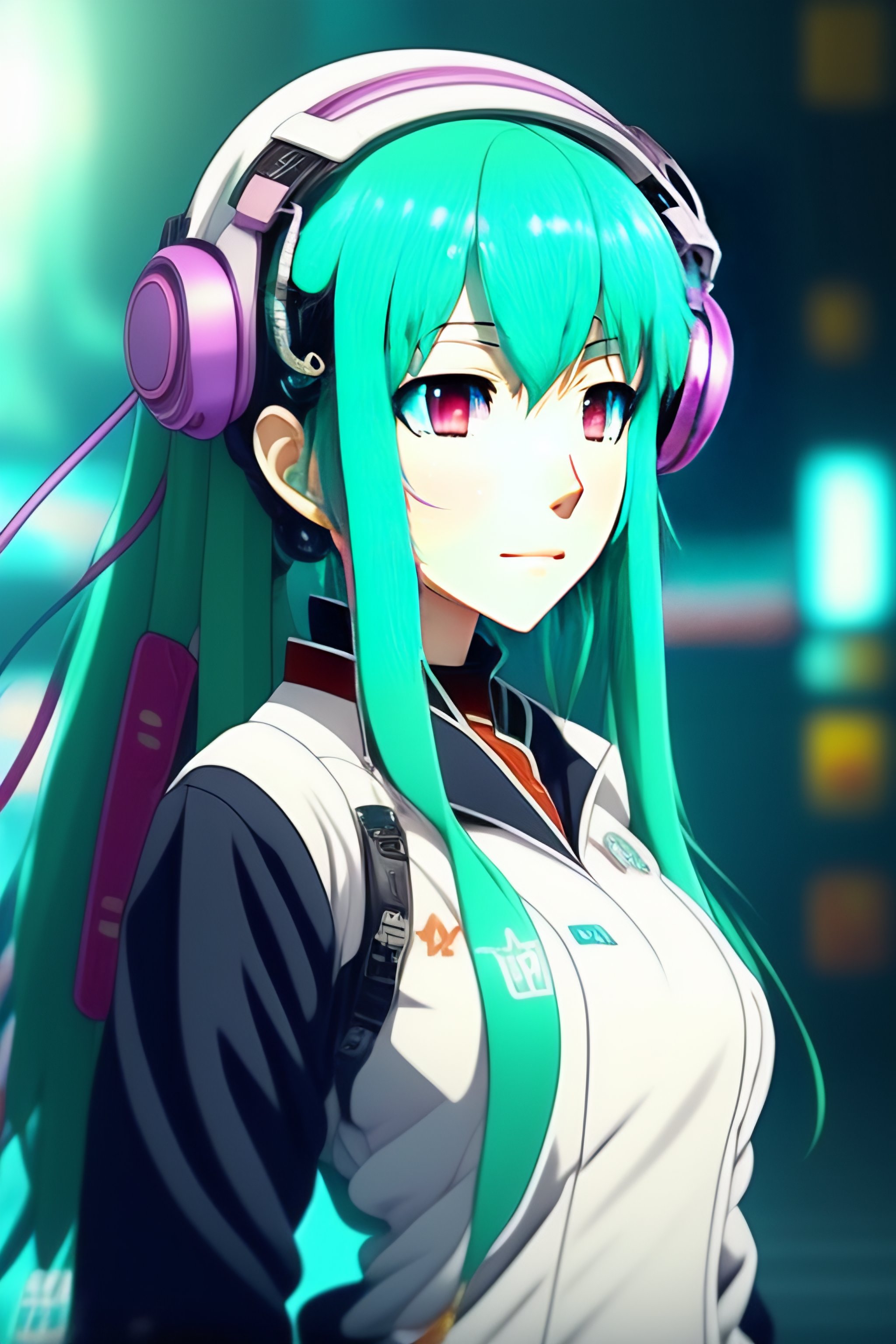 Lexica - Hatsune Miku in anime 90s style, Serial Experiments Lain style