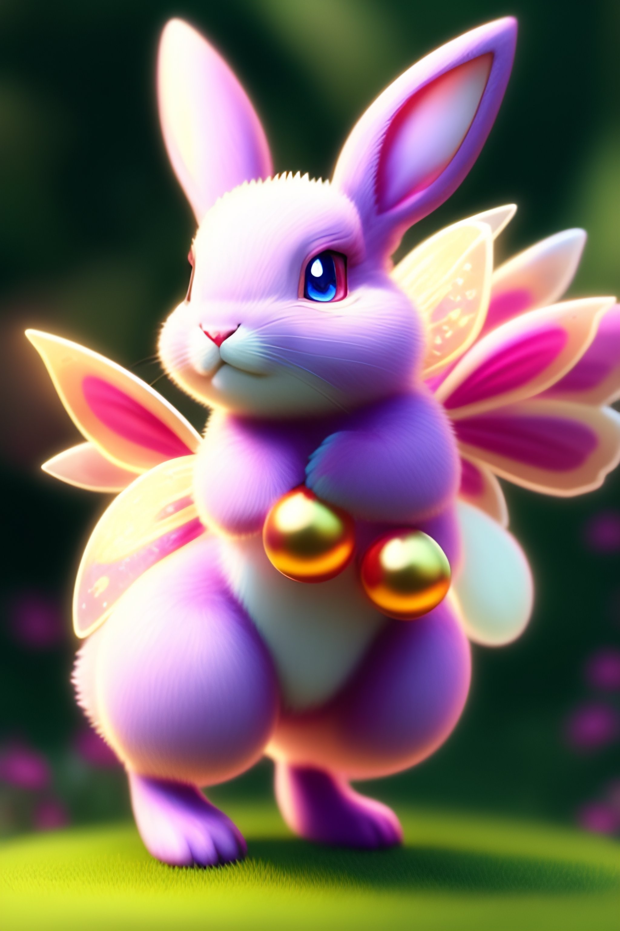 Lexica - A fairy type legendary Pokémon resembling a bipedal, floating ...