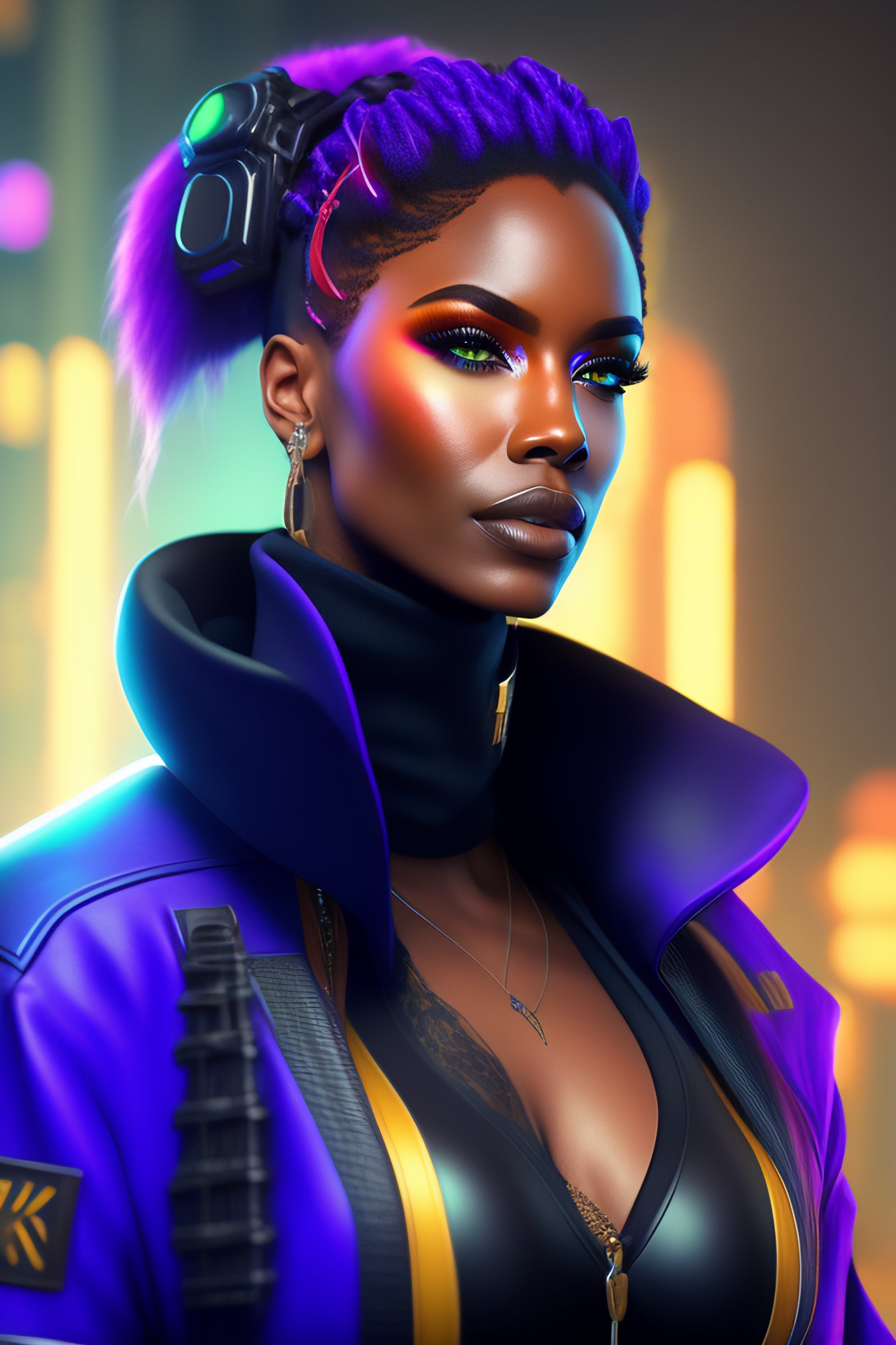 Lexica - Beautiful, cyberpunk, tech mage