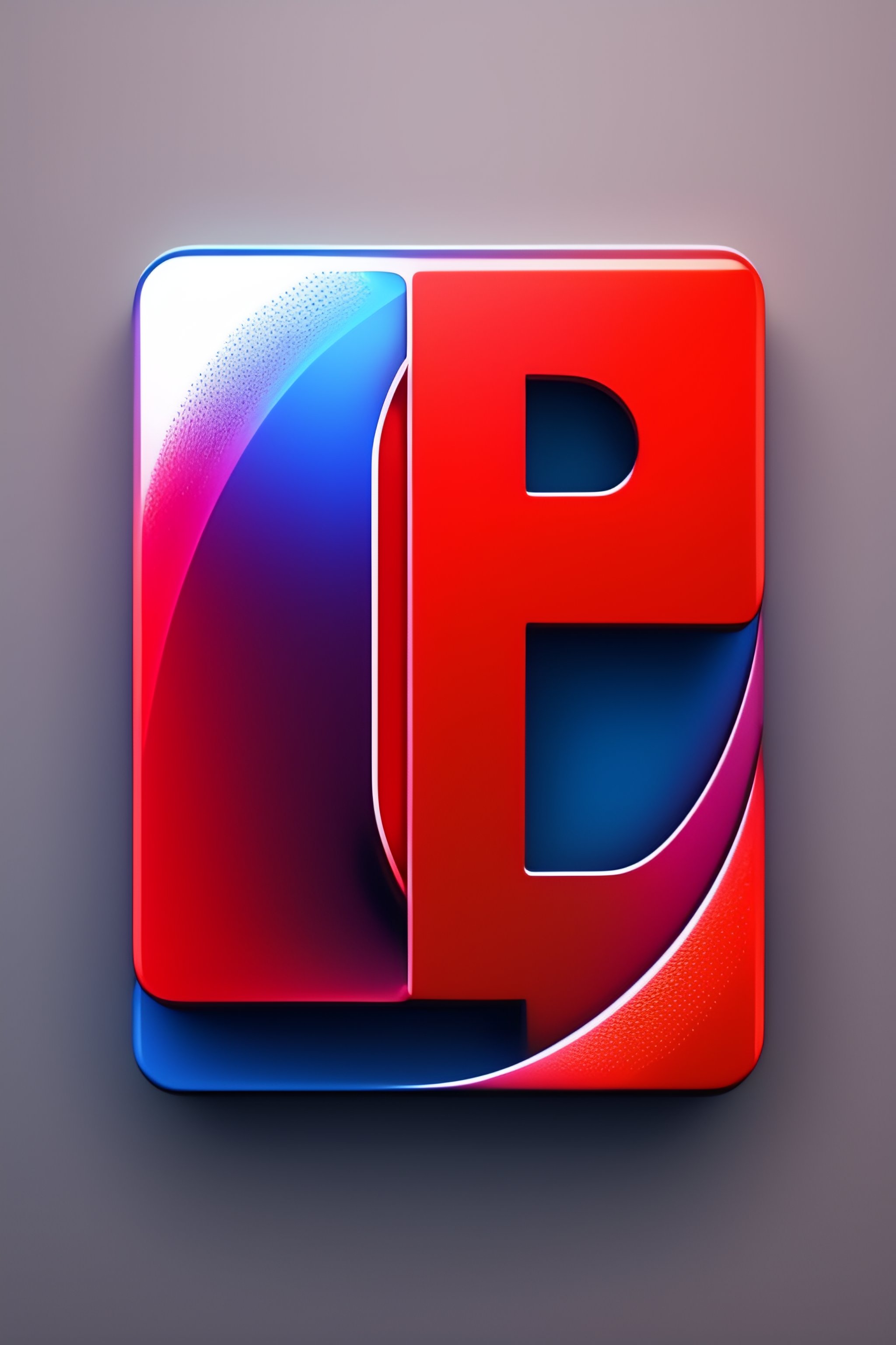 Lexica - R letter , red and blue, logotype, gradient
