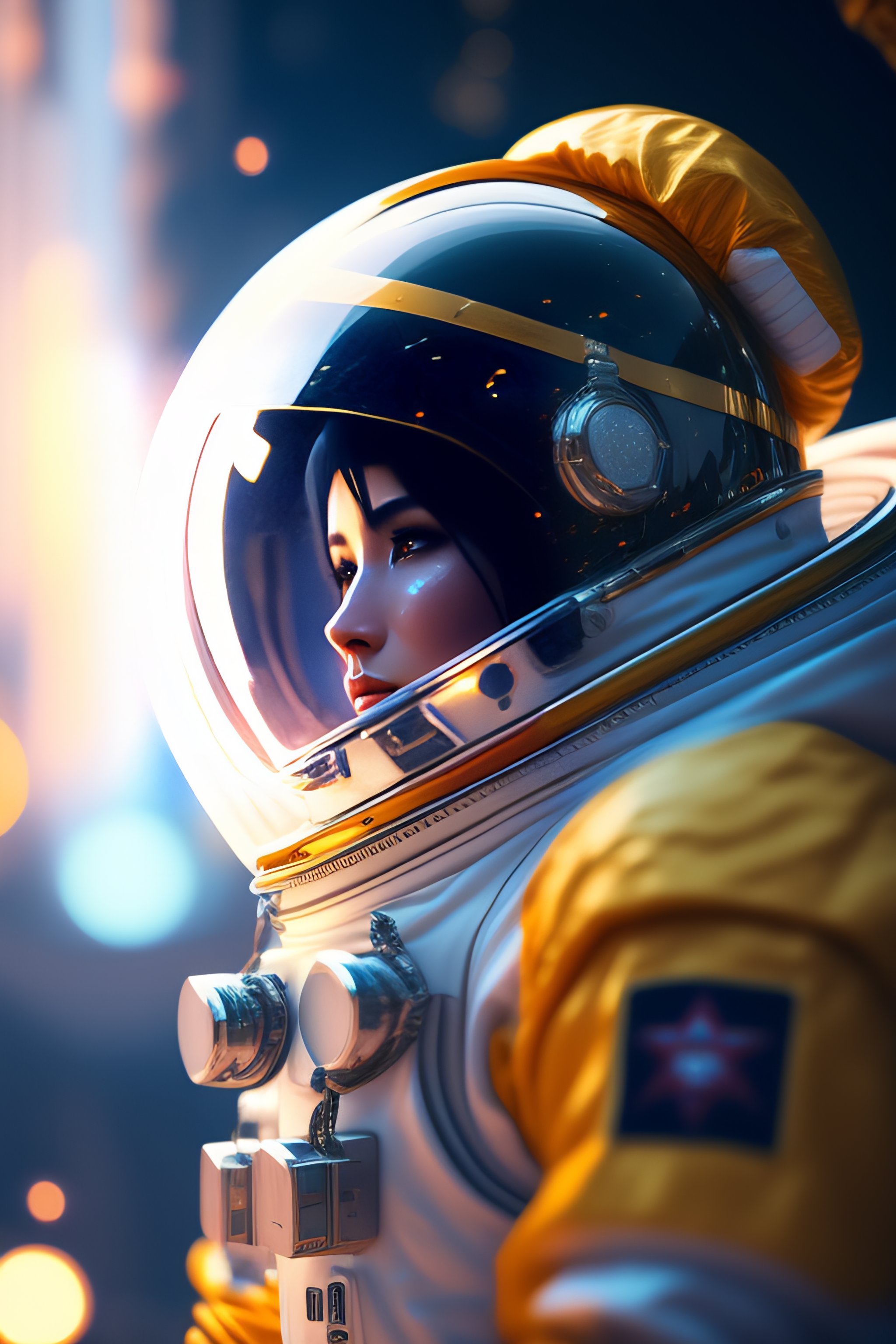 Lexica - Astronaut concept art, battle status, hyper detailed, digital ...