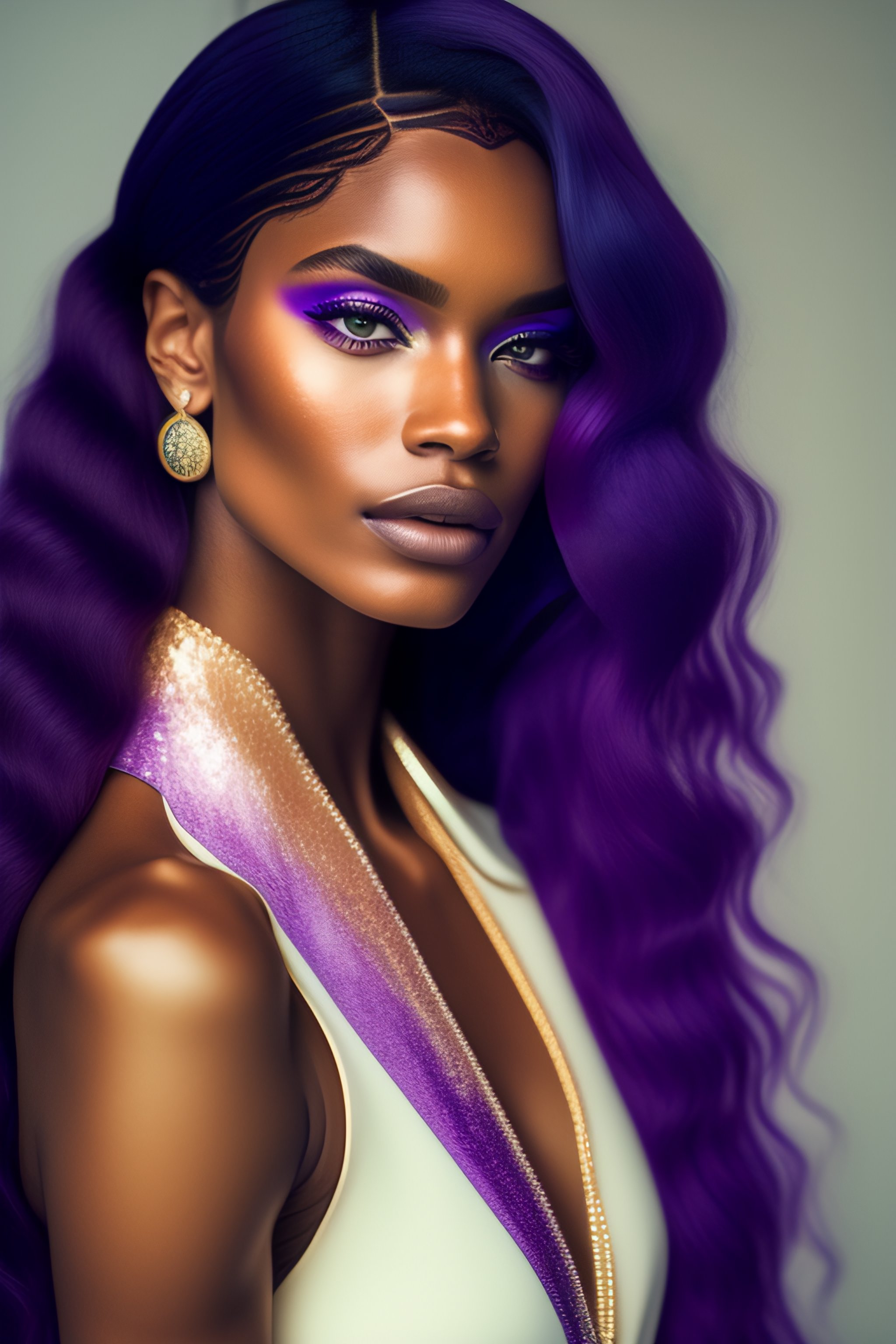 Lexica - A photo close-up of a beautiful long haired woman with light ...